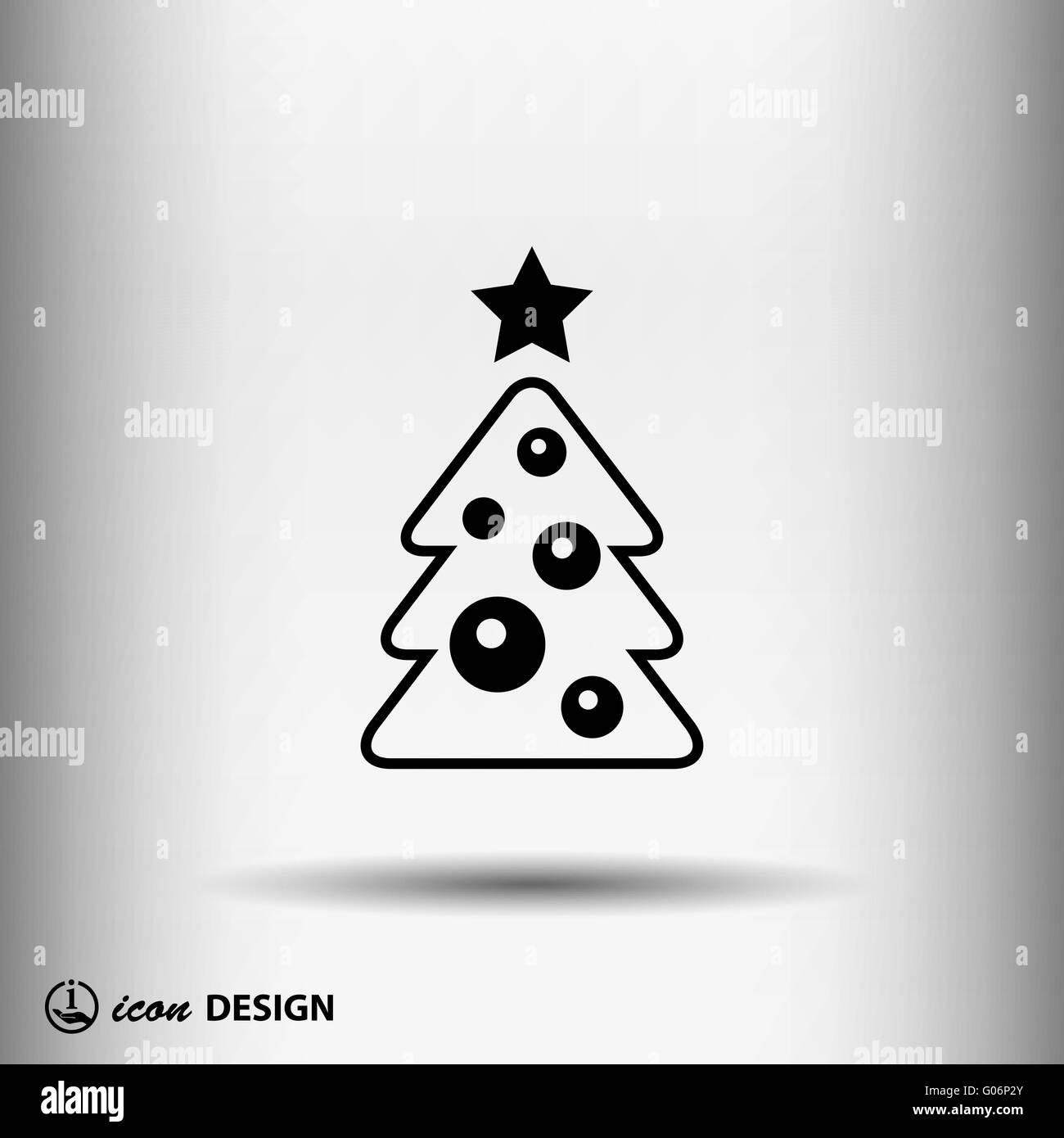 Pictograph of christmas tree Stock Vector Image & Art - Alamy
