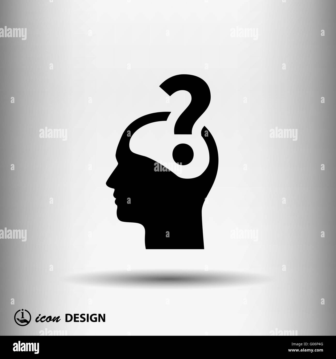 Shadow face question mark Black and White Stock Photos & Images - Alamy
