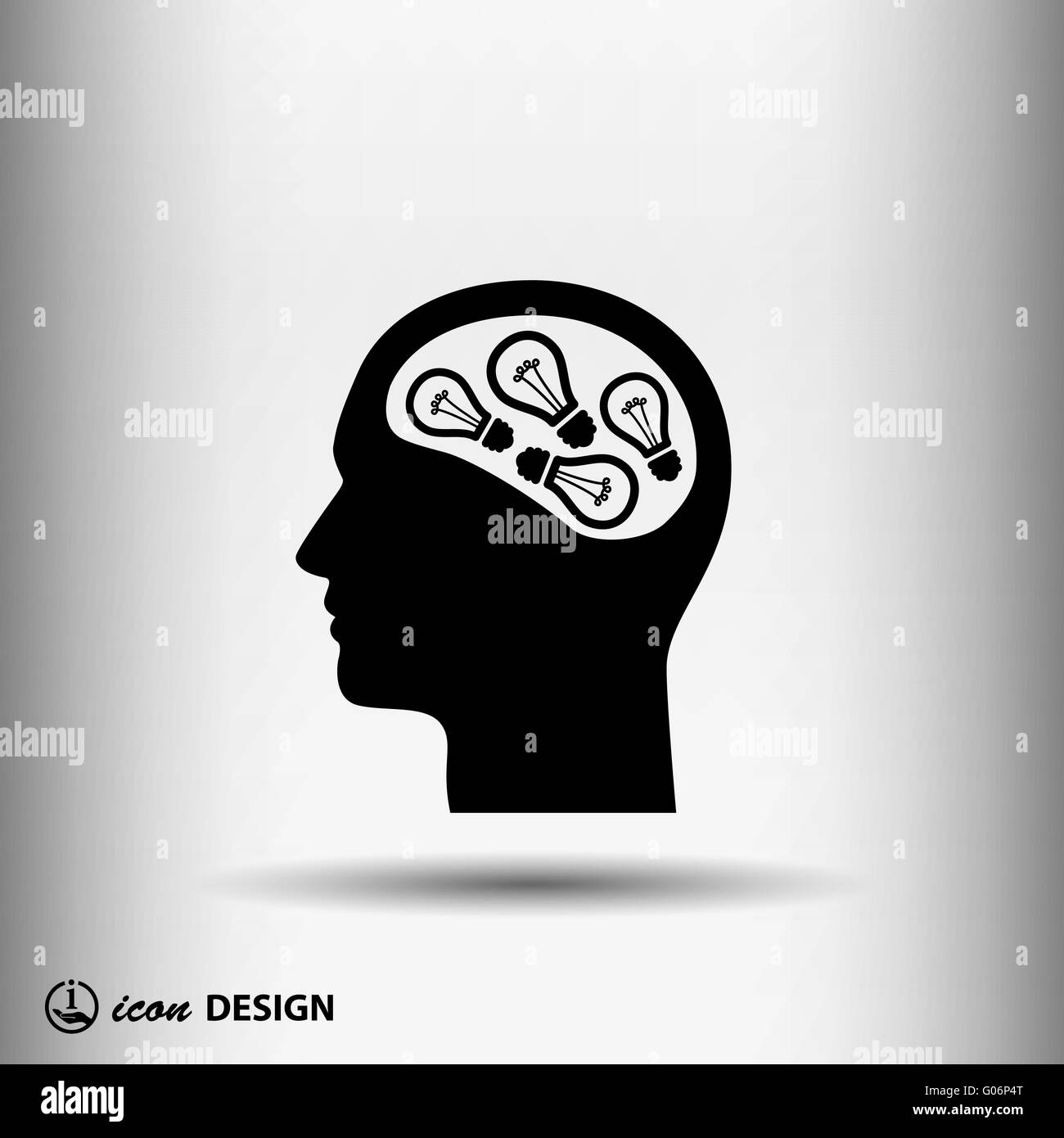 Pictograph of bulb concept Stock Vector Image & Art - Alamy