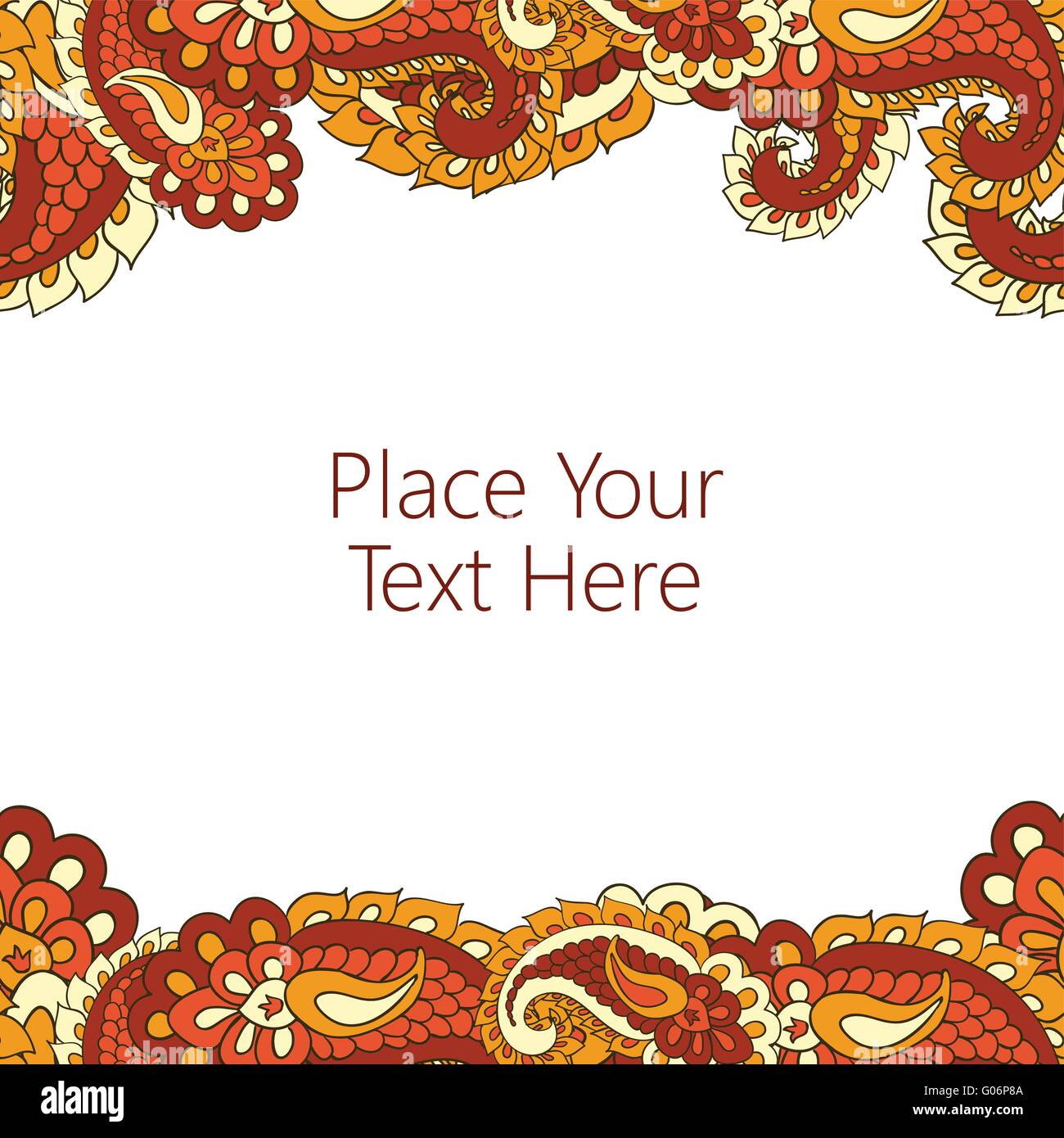 Abstract paisley border Stock Vector Image & Art - Alamy