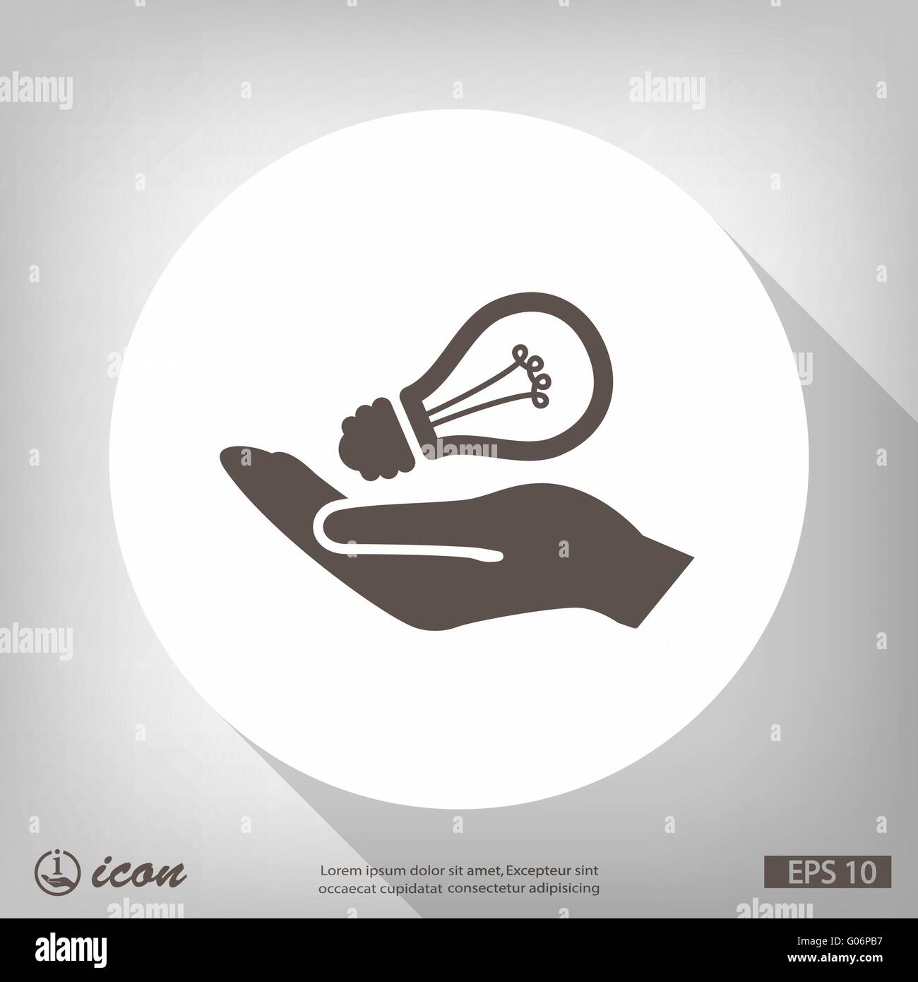 Pictograph of light bulb Stock Vector Image & Art - Alamy