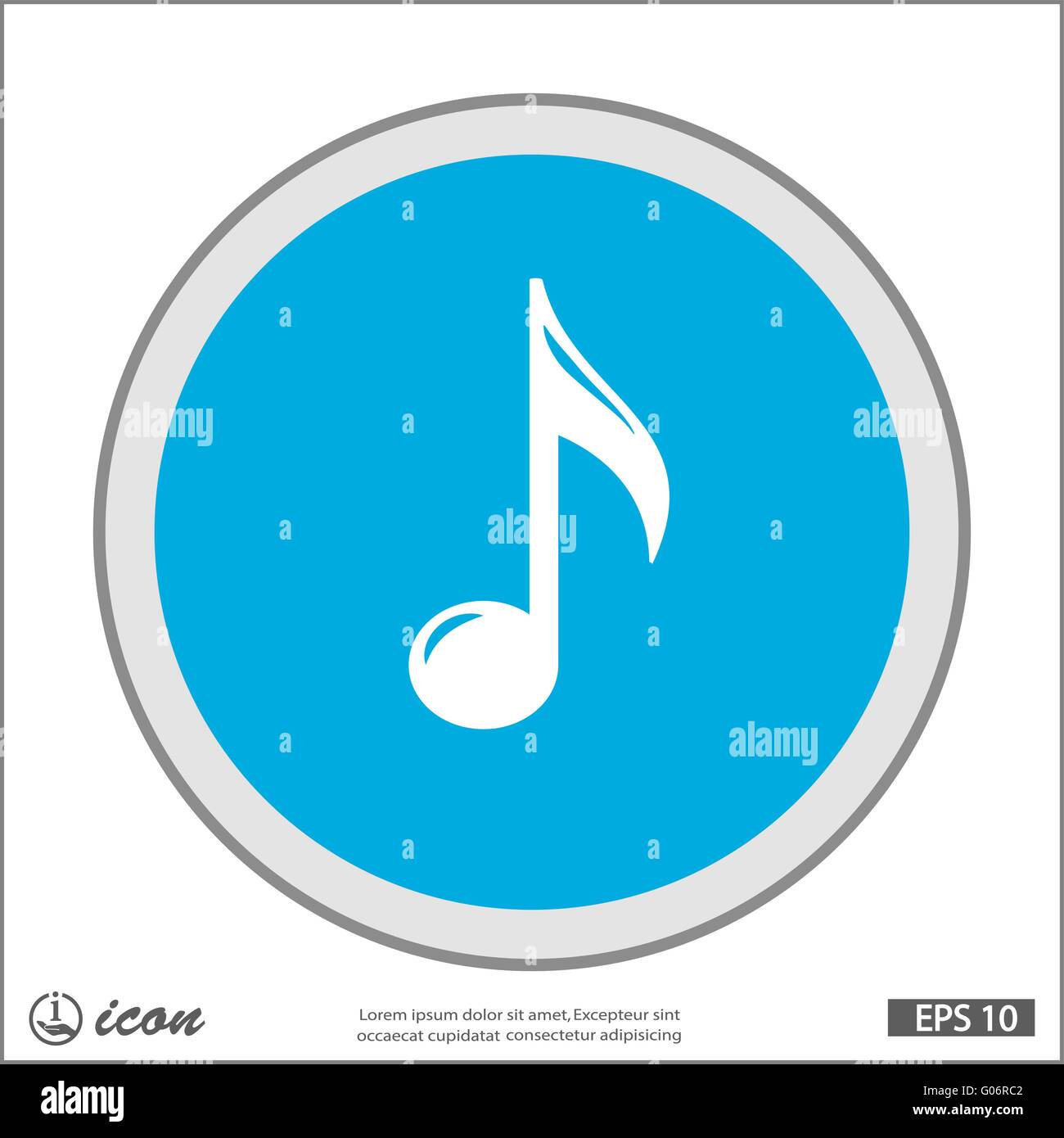 Pictograph of music note Stock Vector Image & Art - Alamy