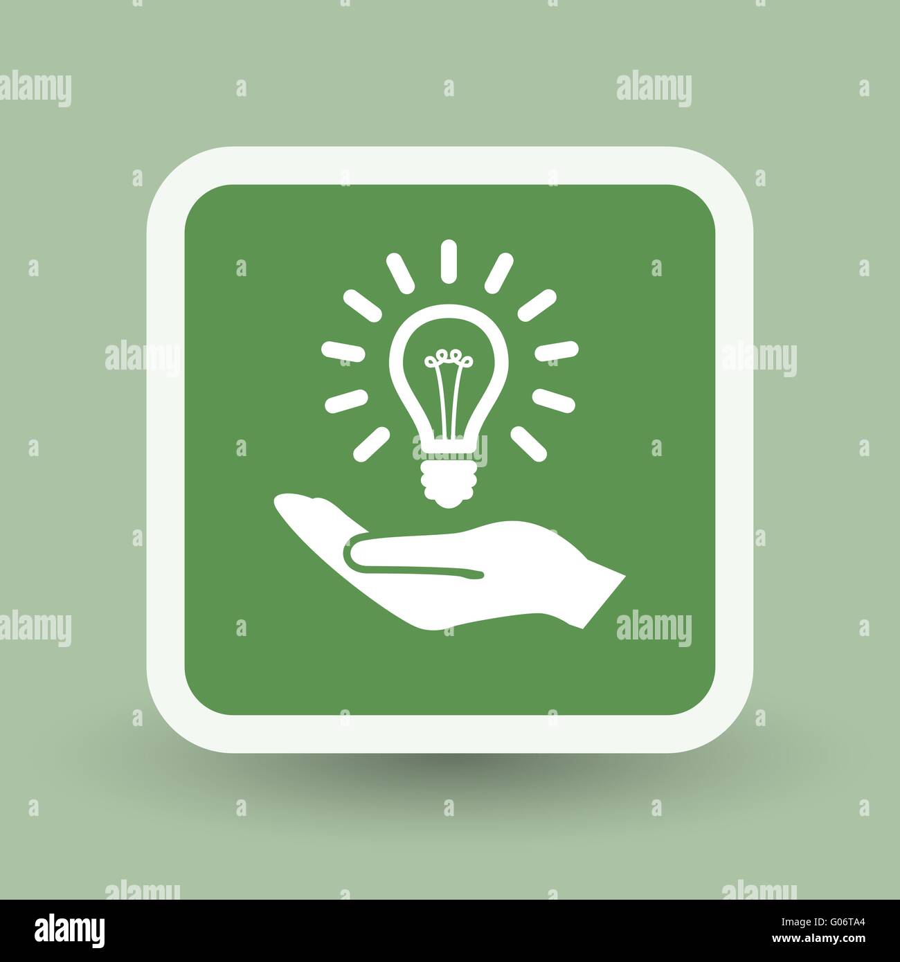 Pictograph of light bulb Stock Vector Image & Art - Alamy