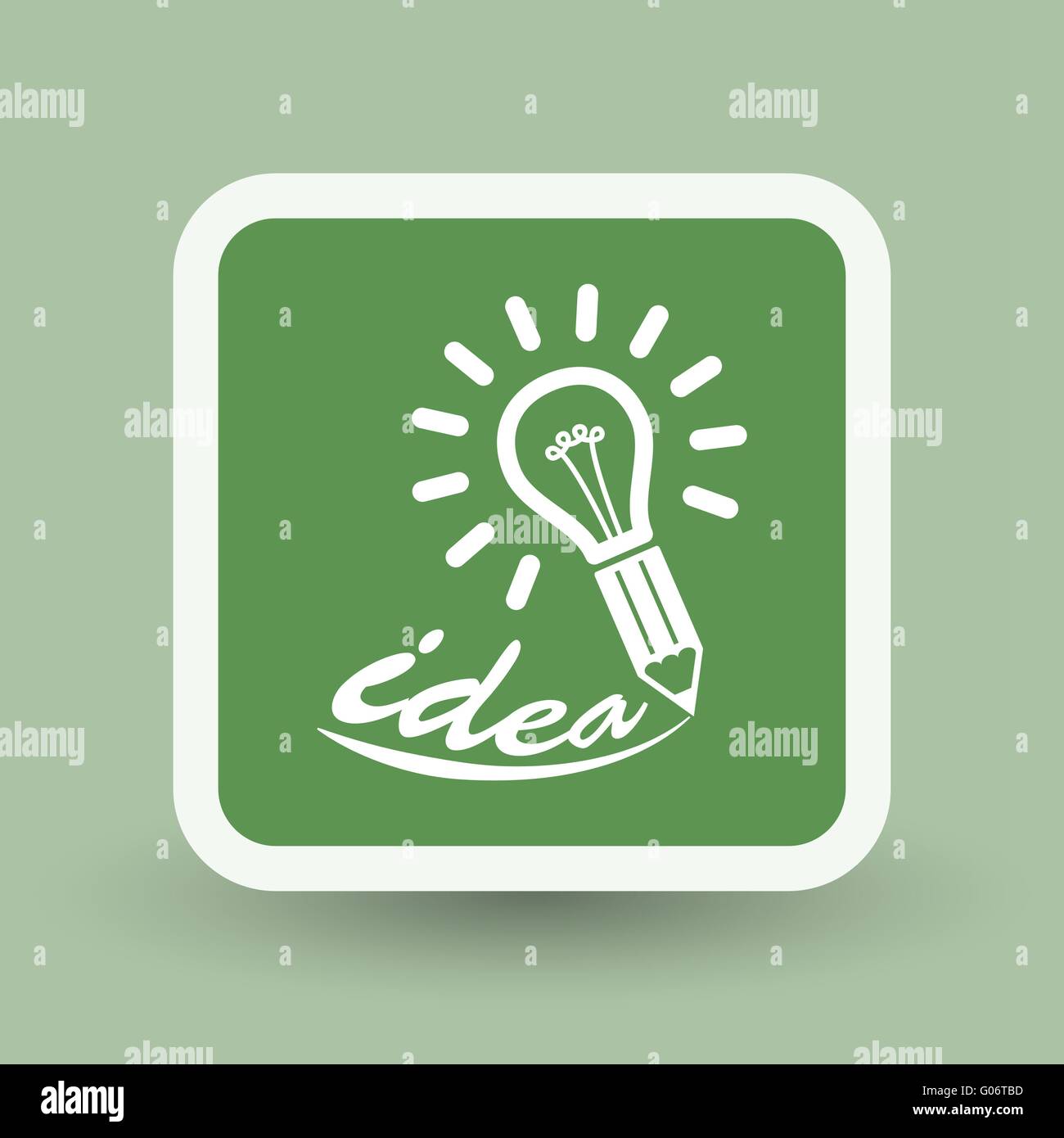 Pictograph of light bulb Stock Vector Image & Art - Alamy