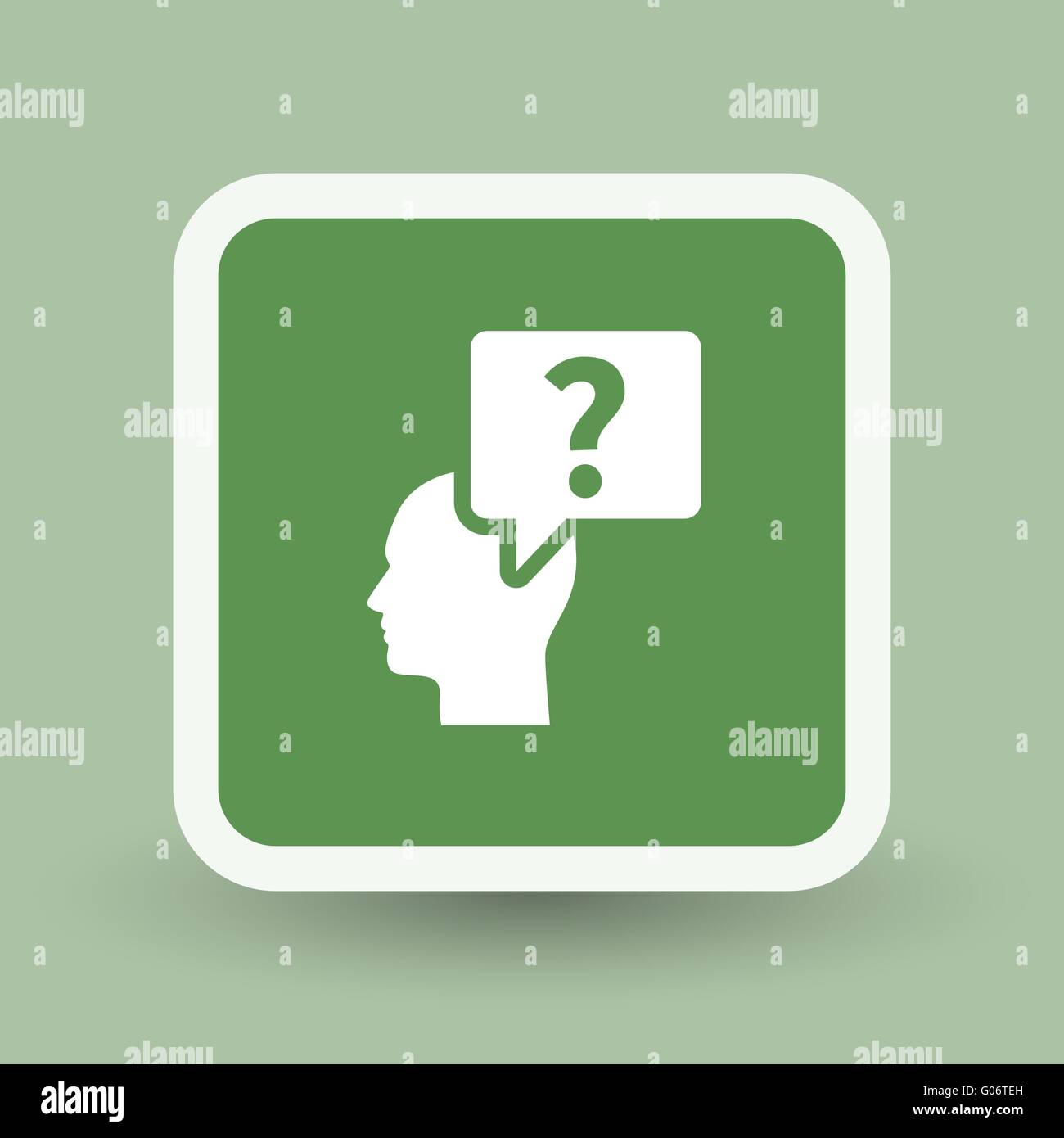 Pictograph of question mark and man Stock Vector Image & Art - Alamy