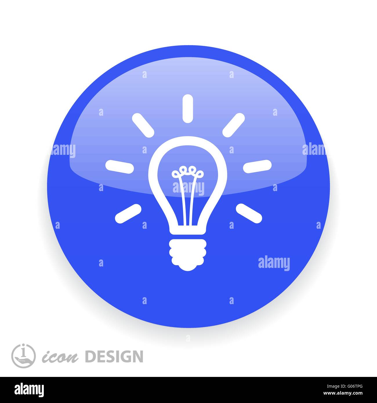 Pictograph of light bulb Stock Vector Image & Art - Alamy