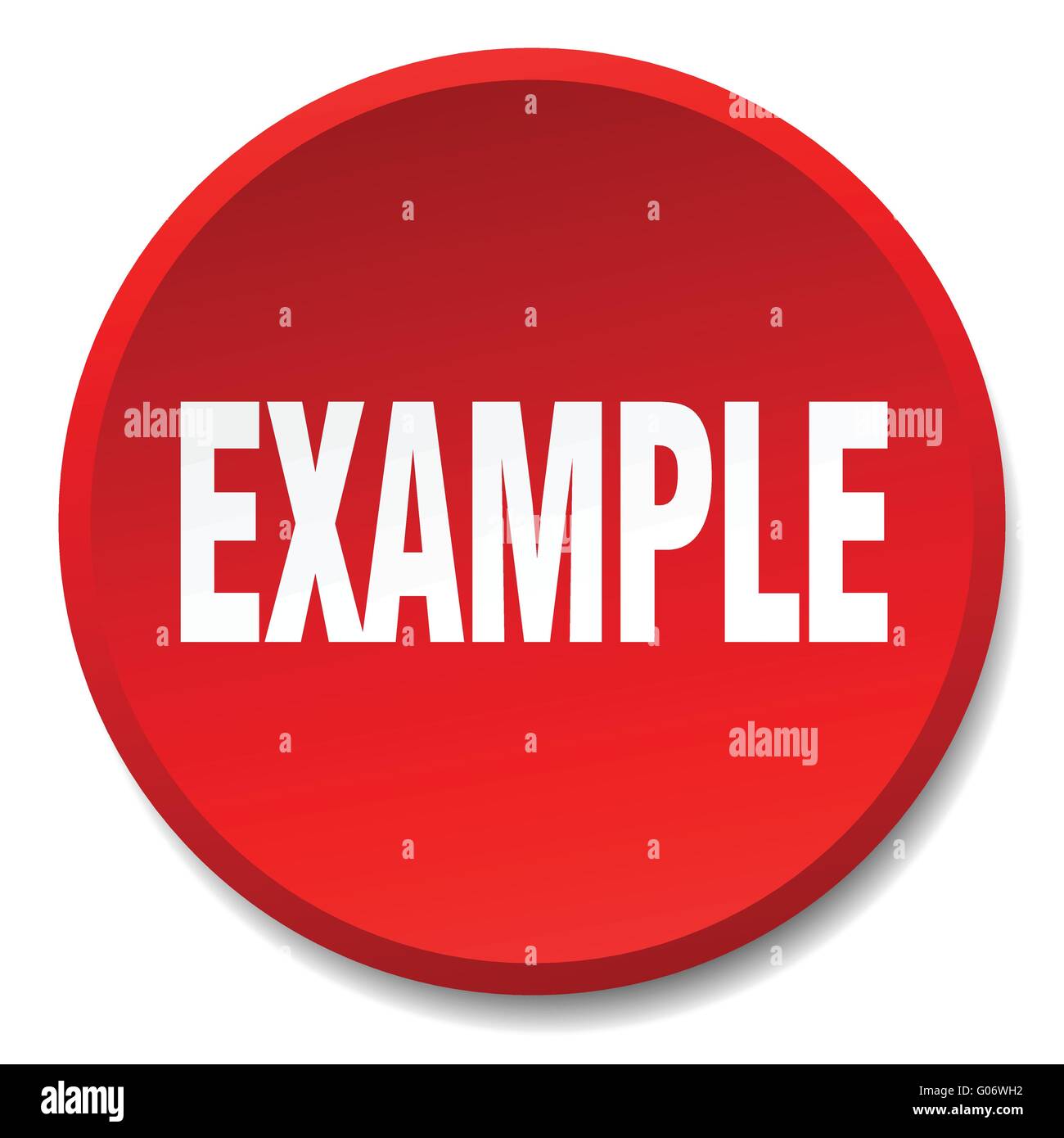 example red round flat isolated push button Stock Vector Image & Art - Alamy