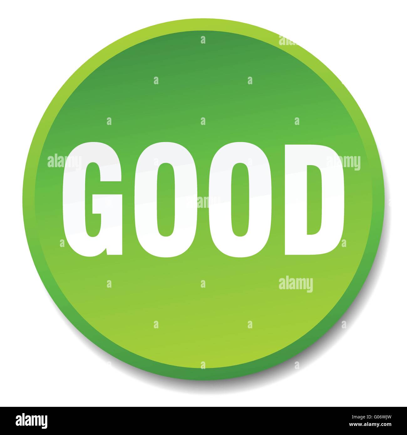 good green round flat isolated push button Stock Vector Image & Art - Alamy
