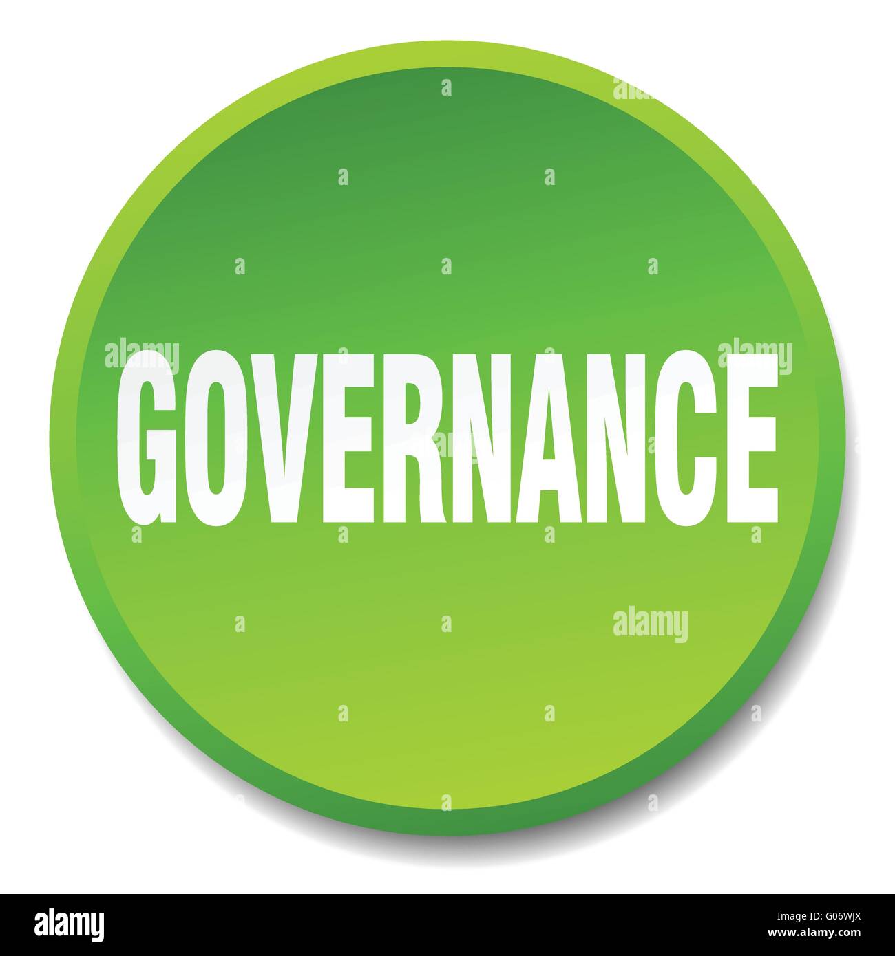 governance green round flat isolated push button Stock Vector Image & Art - Alamy