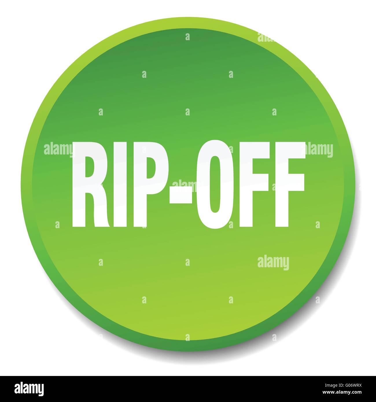 rip-off green round flat isolated push button Stock Vector Image & Art ...