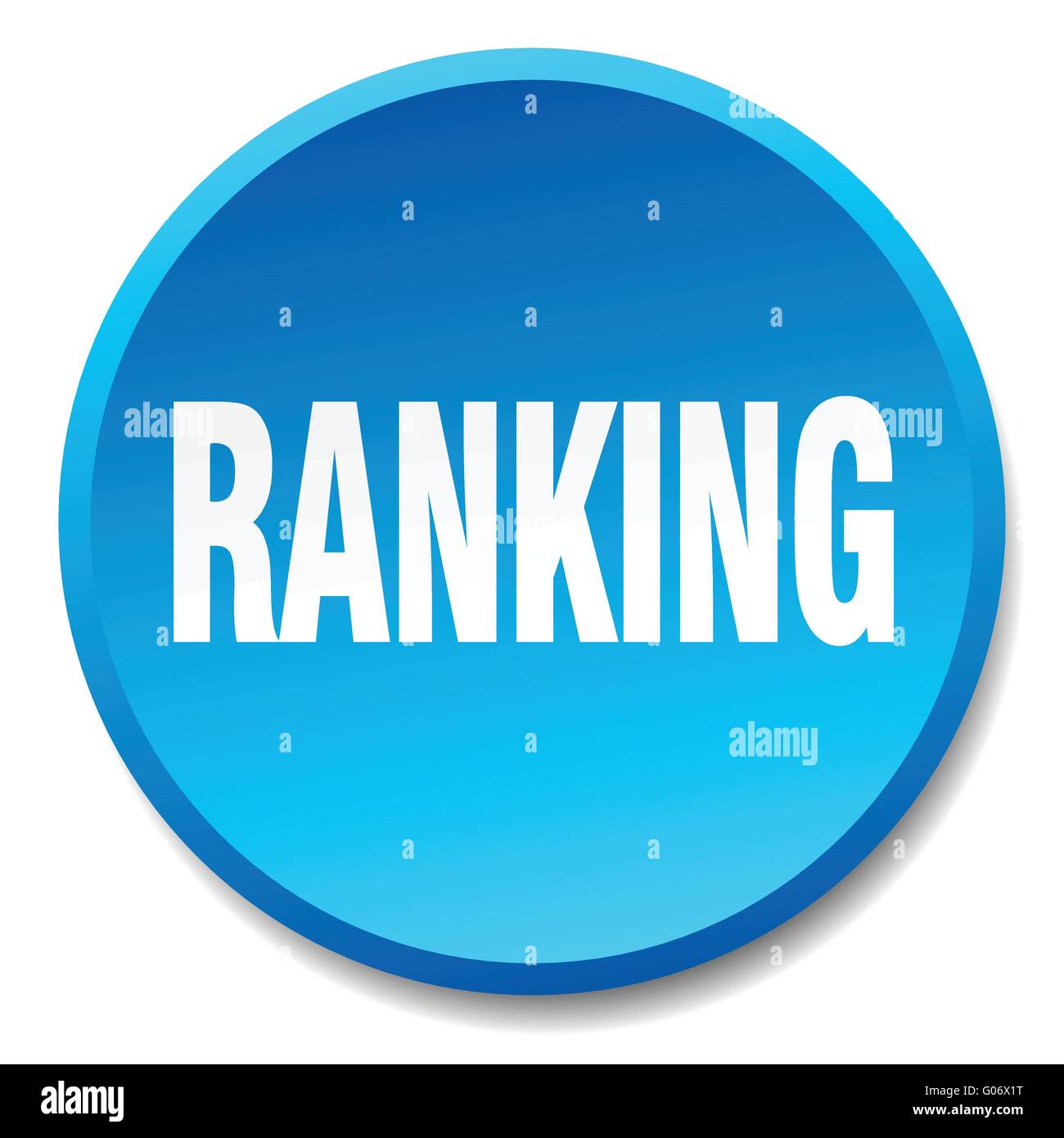 ranking blue round flat isolated push button Stock Vector Image & Art ...