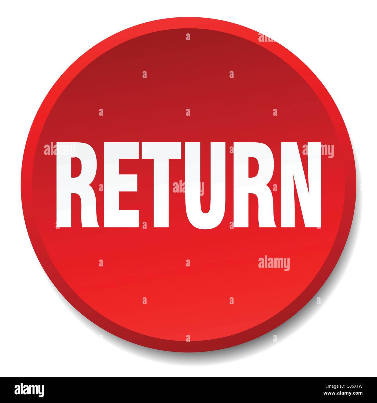 return red round flat isolated push button Stock Vector Image & Art - Alamy