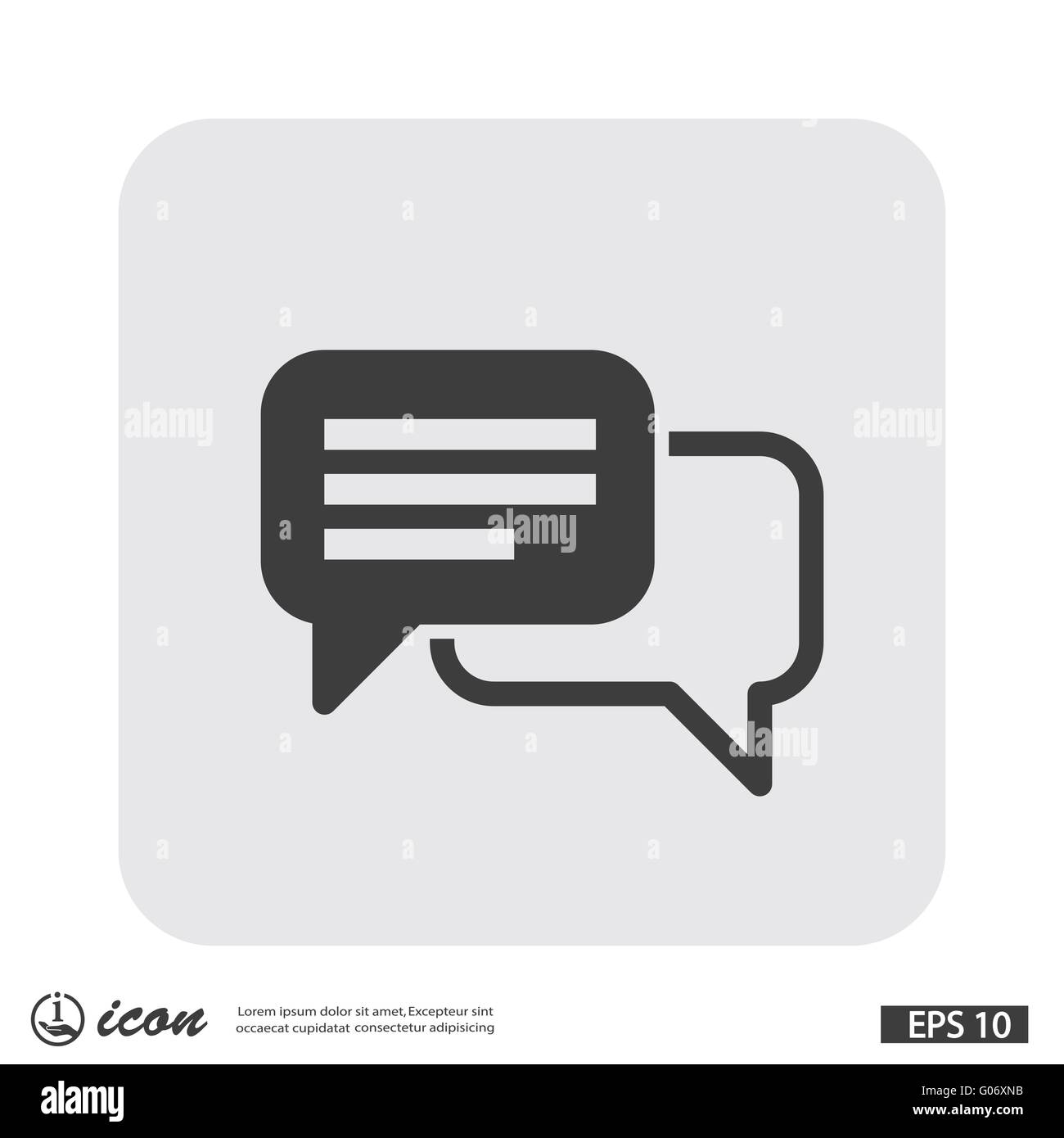 Pictograph of message or chat Stock Vector Image & Art - Alamy