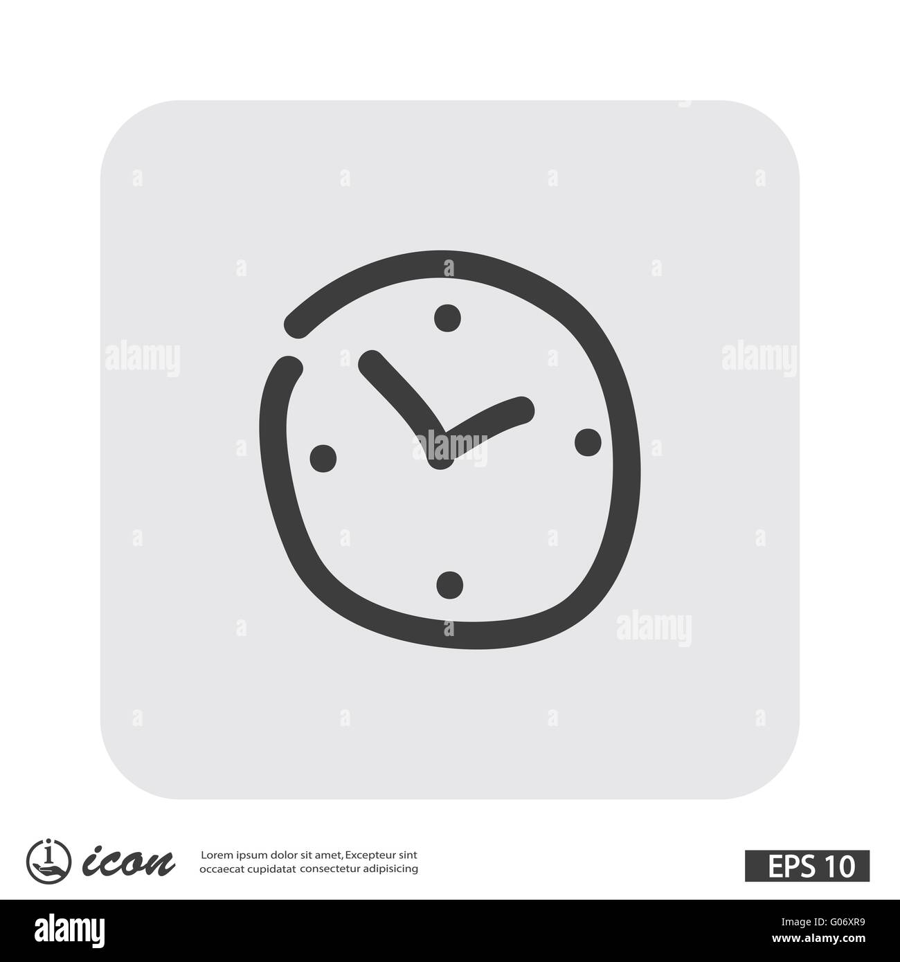 Pictograph of clock Stock Vector Image & Art - Alamy