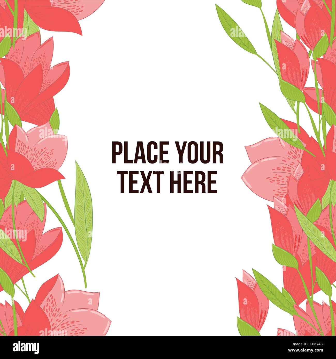 Flower tulip background Stock Vector Image & Art - Alamy