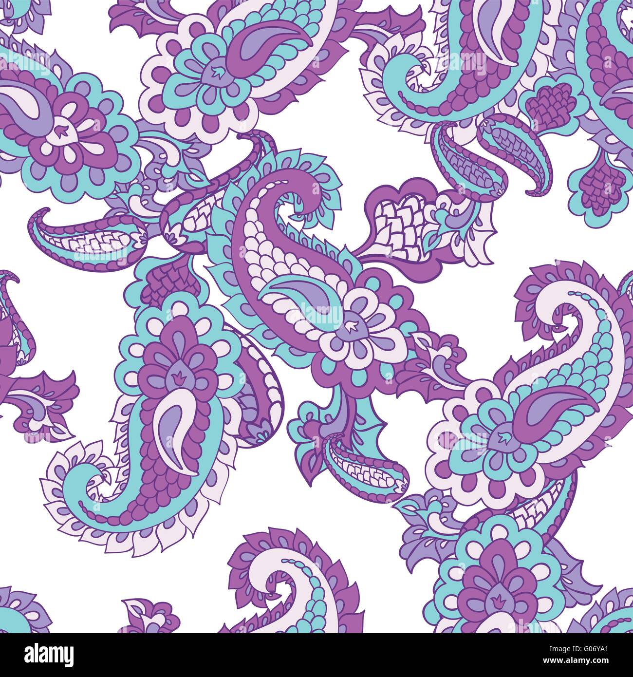 Seamless paisley pattern Stock Vector Image & Art - Alamy