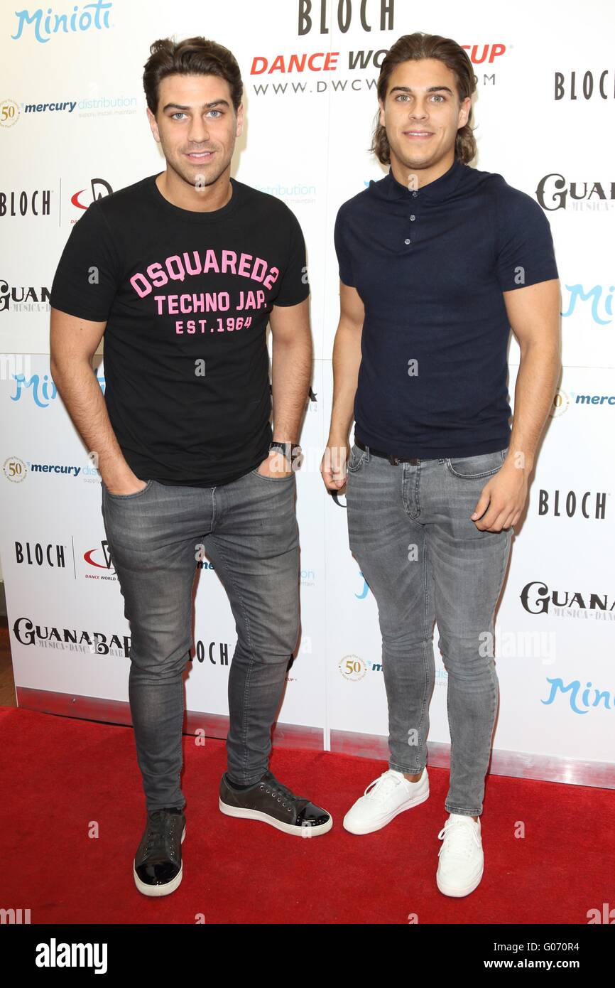 London, UK. Jon and Chris Clark at BLOCH Dance World Cup - launch at ...