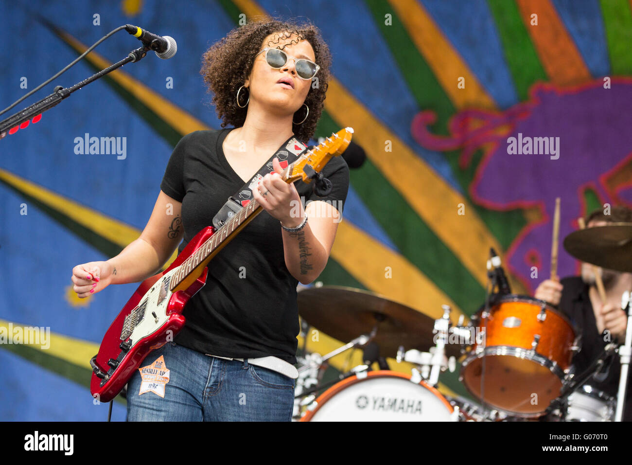 New Orleans, Louisiana, USA. 28th Apr, 2016. Musician MIA BORDERS ...