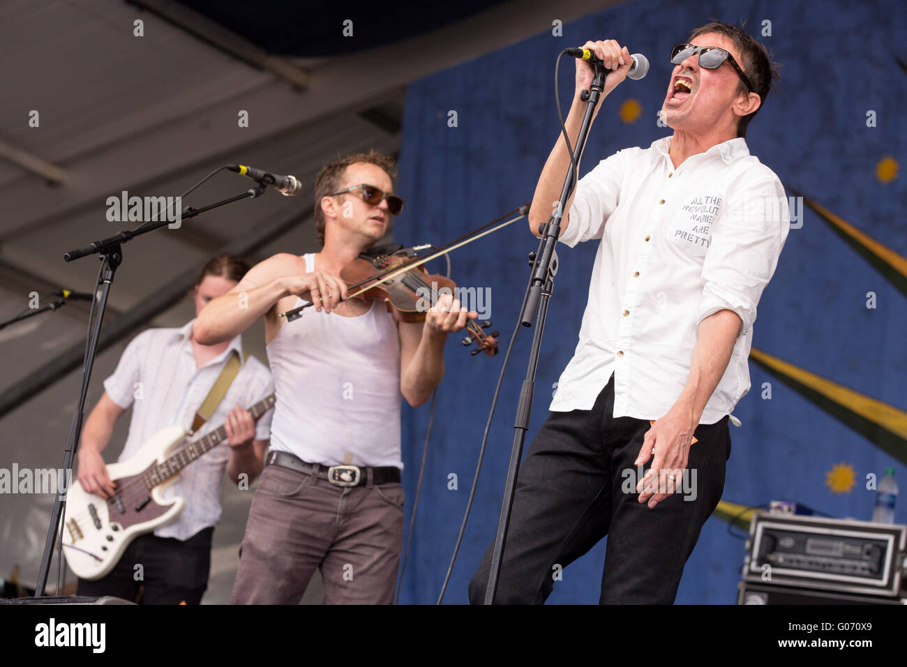 New Orleans, Louisiana, USA. 28th Apr, 2016. Musician SPIDER STACY ...