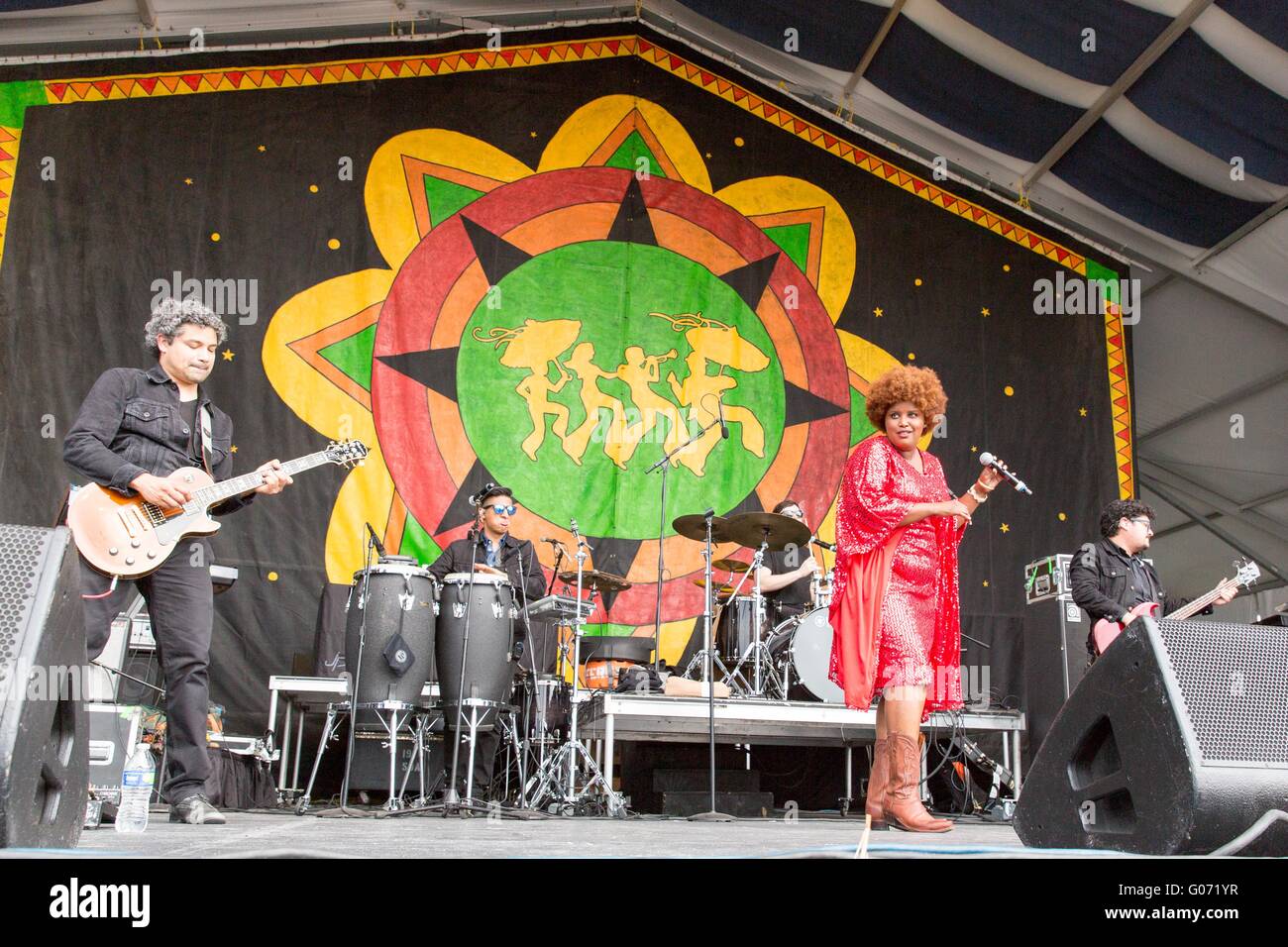 New Orleans, Louisiana, USA. 28th Apr, 2016. KEVIN BERNIE, JOSE LUNA ...