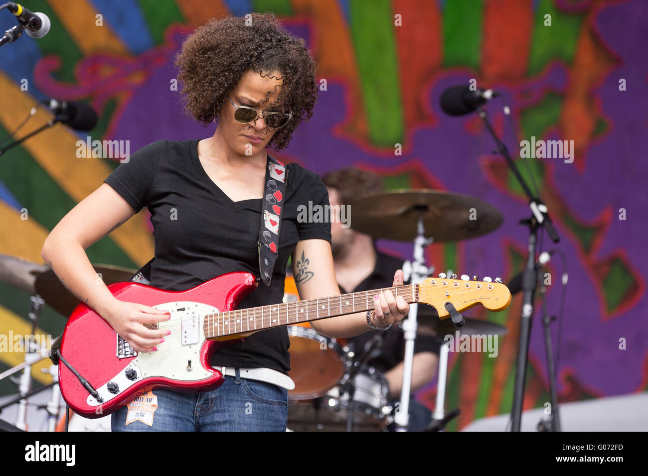New Orleans, Louisiana, USA. 28th Apr, 2016. Musician MIA BORDERS ...