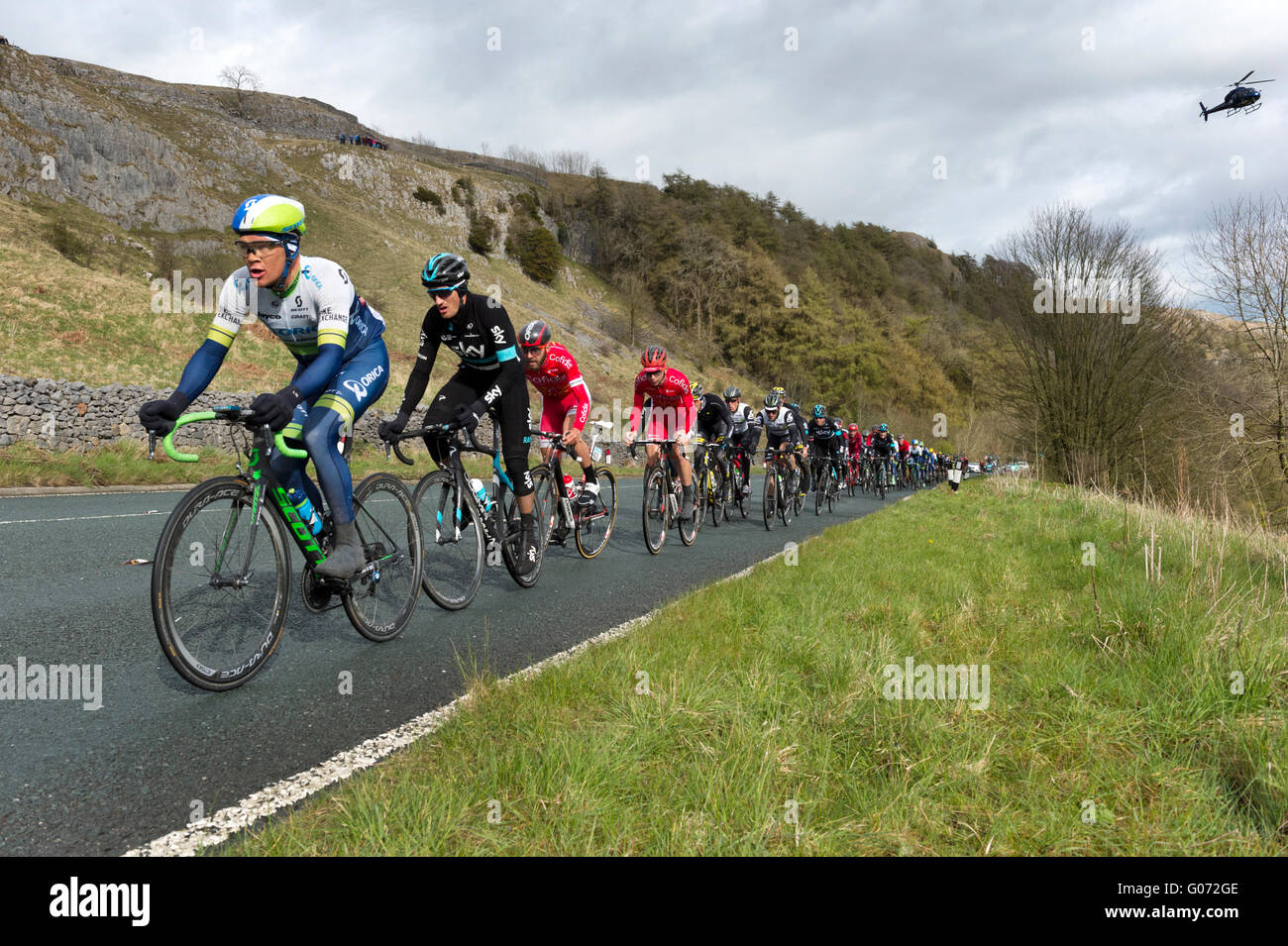Giggleswick, North Yorkshire, UK. 29th Apr, 2016. The leading riders in ...