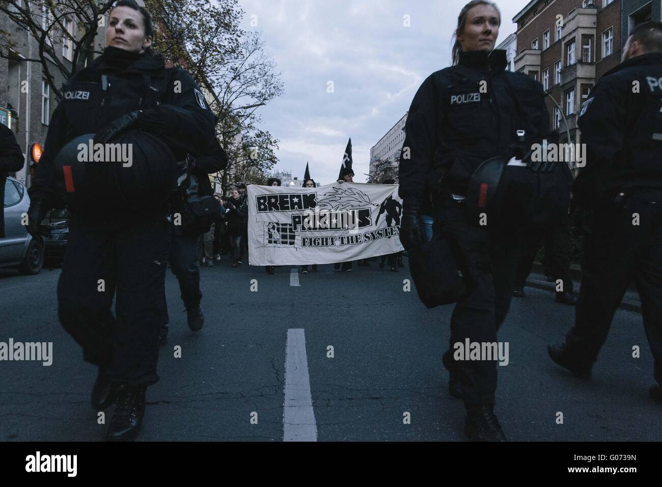 Berlin, Berlin, Germany. 29th Apr, 2016. Protesters during the rally on ...