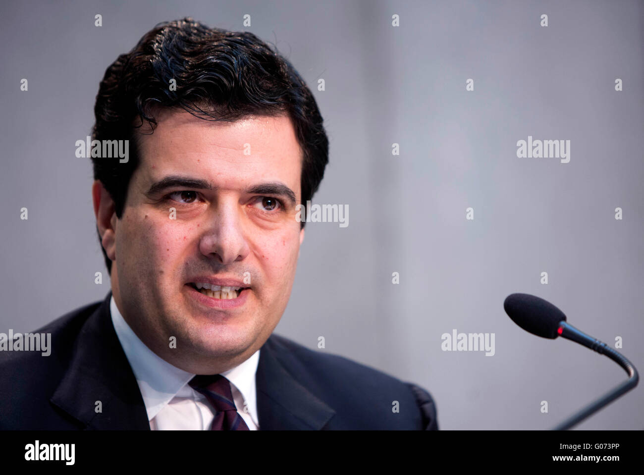 Rome, Italy. 28th Apr, 2016. Tommaso Di Ruzza, president of the ...