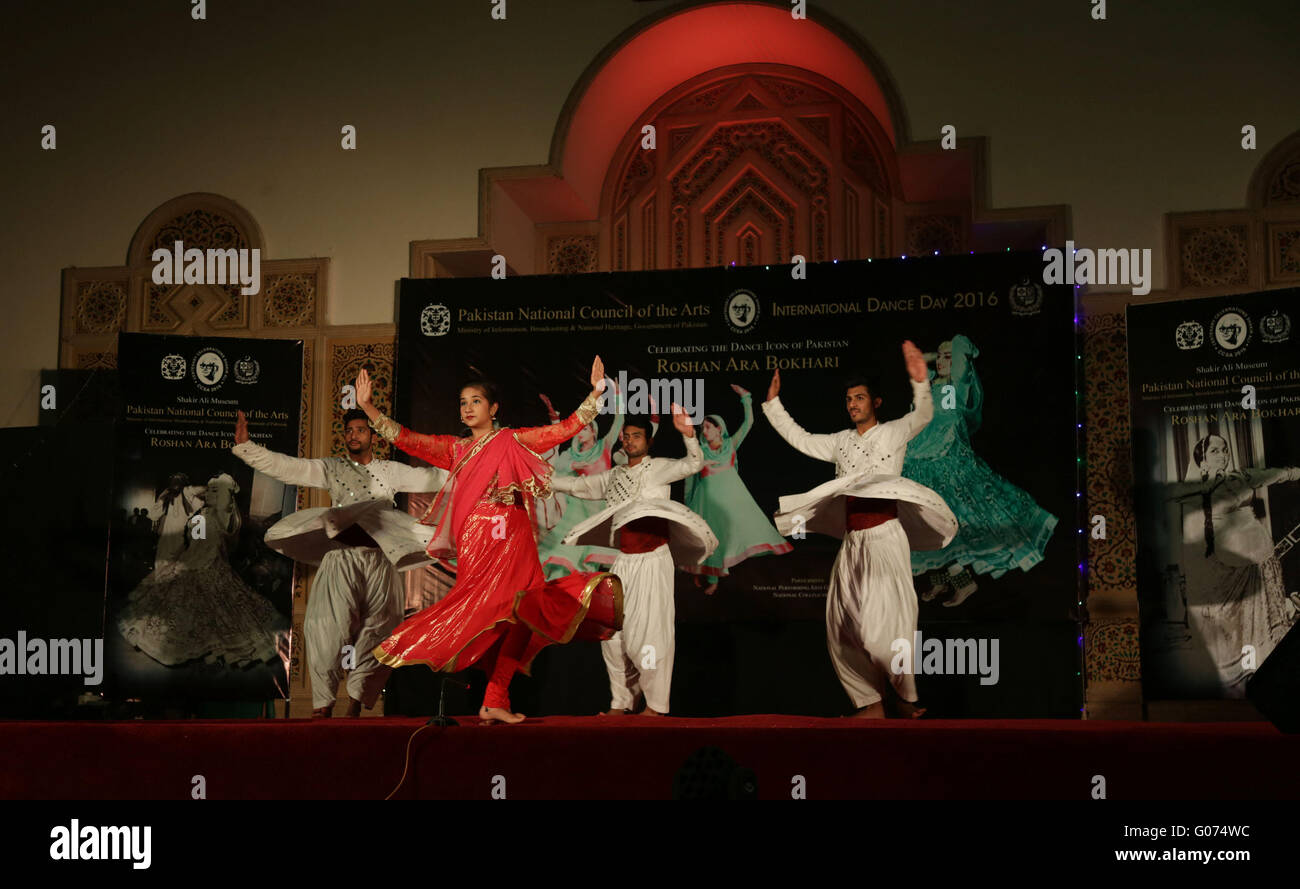 Pakistani dancers perform on the eve of International or World Dance ...