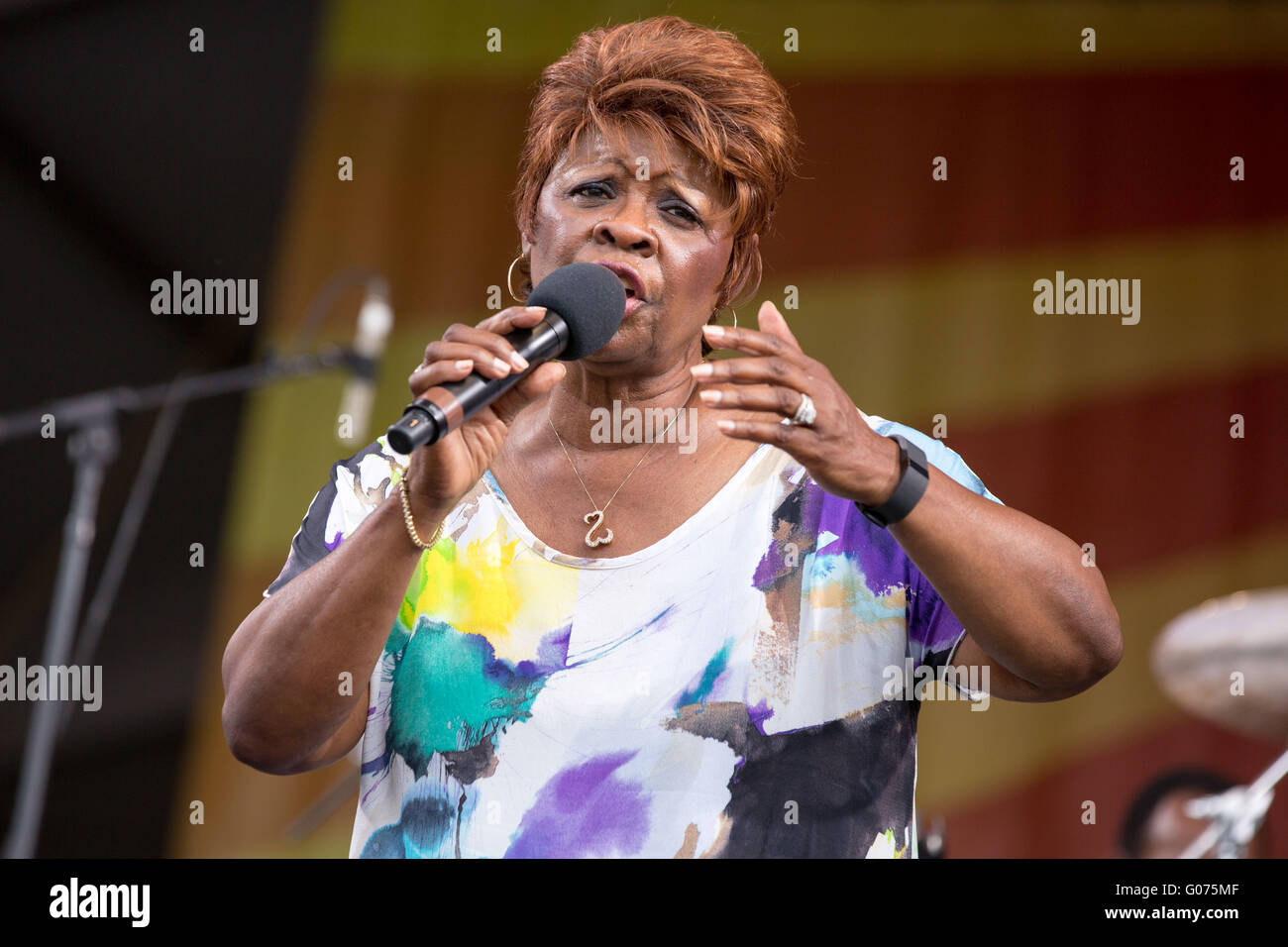 New Orleans, Louisiana, USA. 29th Apr, 2016. Singer IRMA THOMAS ...
