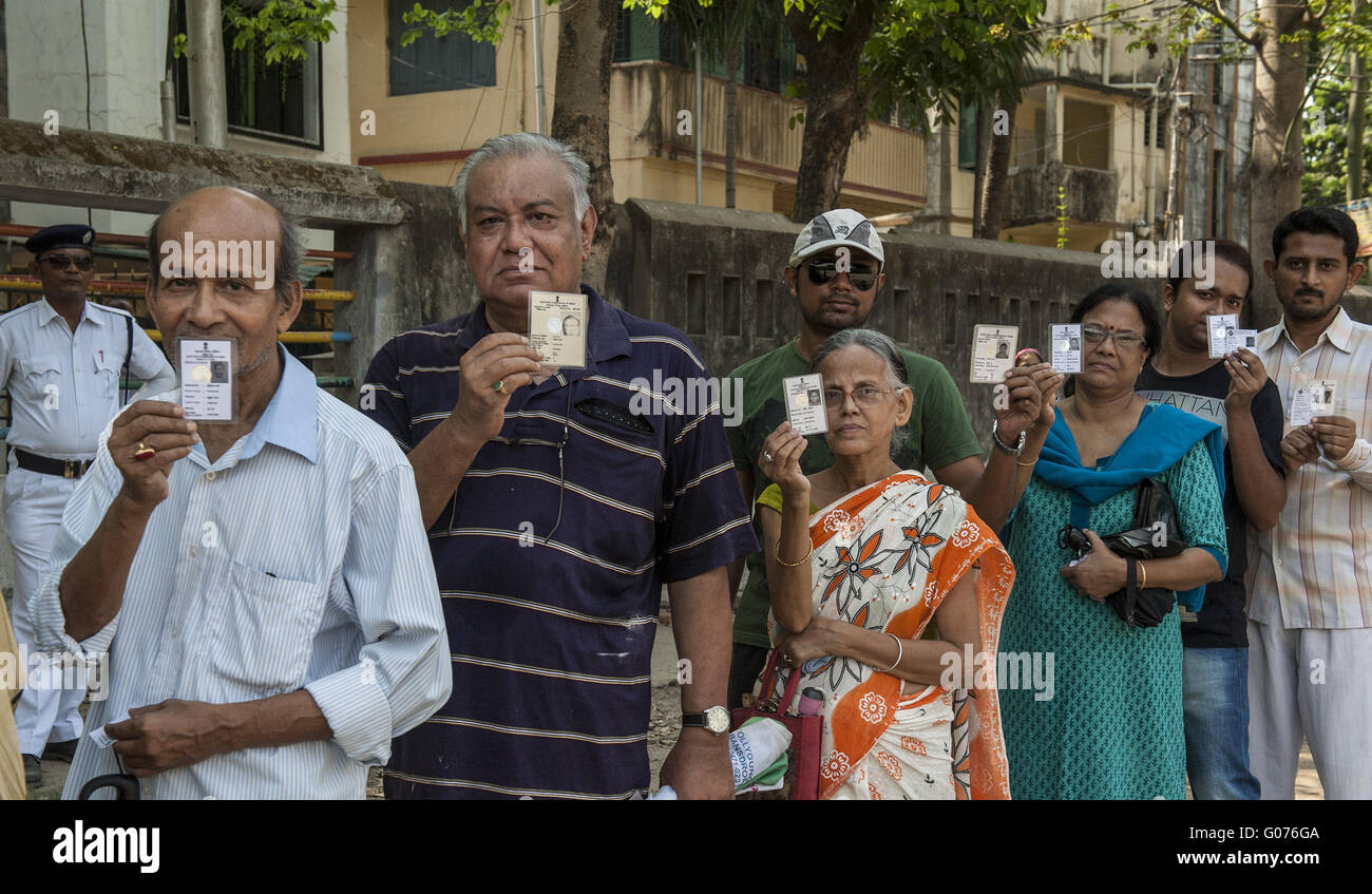 Indian voting polling booth hi-res stock photography and images - Alamy
