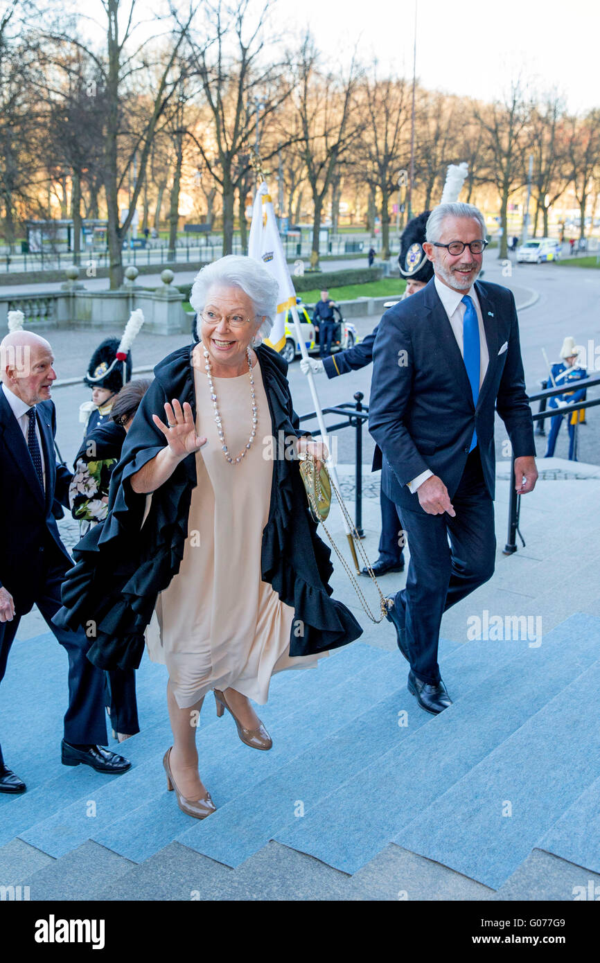 Stockholm, Sweden. 29th Apr, 2016. King Simeon (L) of Bulgaria ...