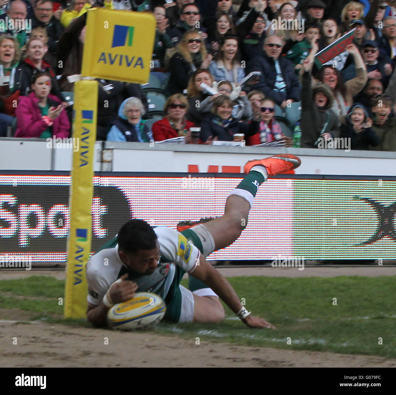 Welford Road, Leicester, UK. 30th Apr, 2016. Aviva Premiership ...