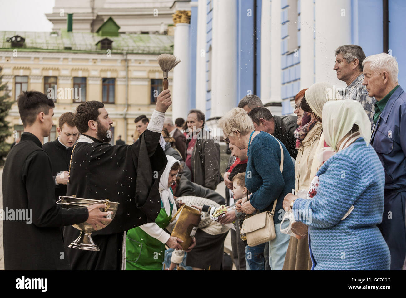 Kiev, Kiev, Ukraine. 30th Apr, 2016. Priest of the St. MichaelÂ´s ...