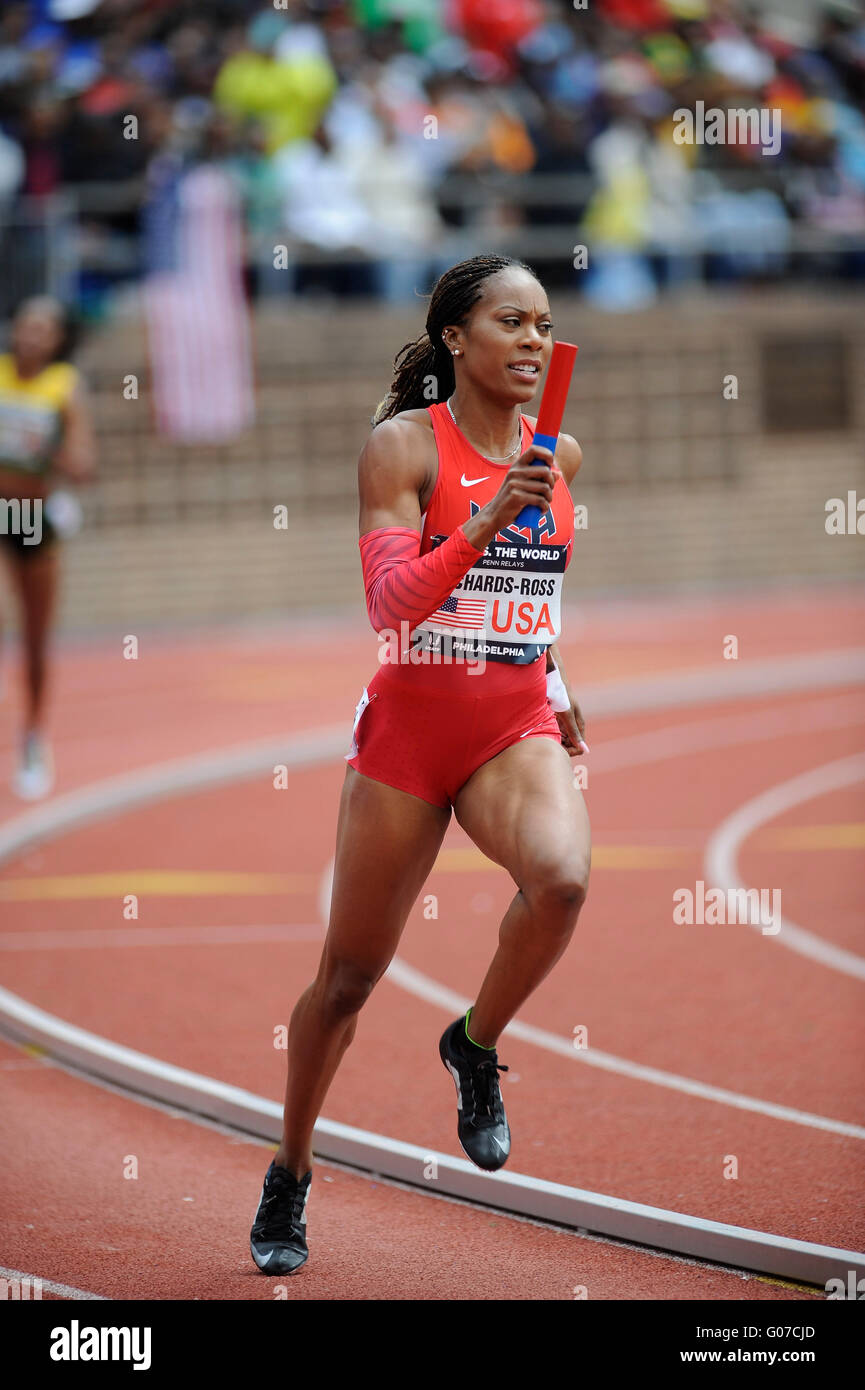 Philadelphia, Pennsylvania, USA. 30th Apr, 2016. SANYA RICHARDS-ROSS of ...