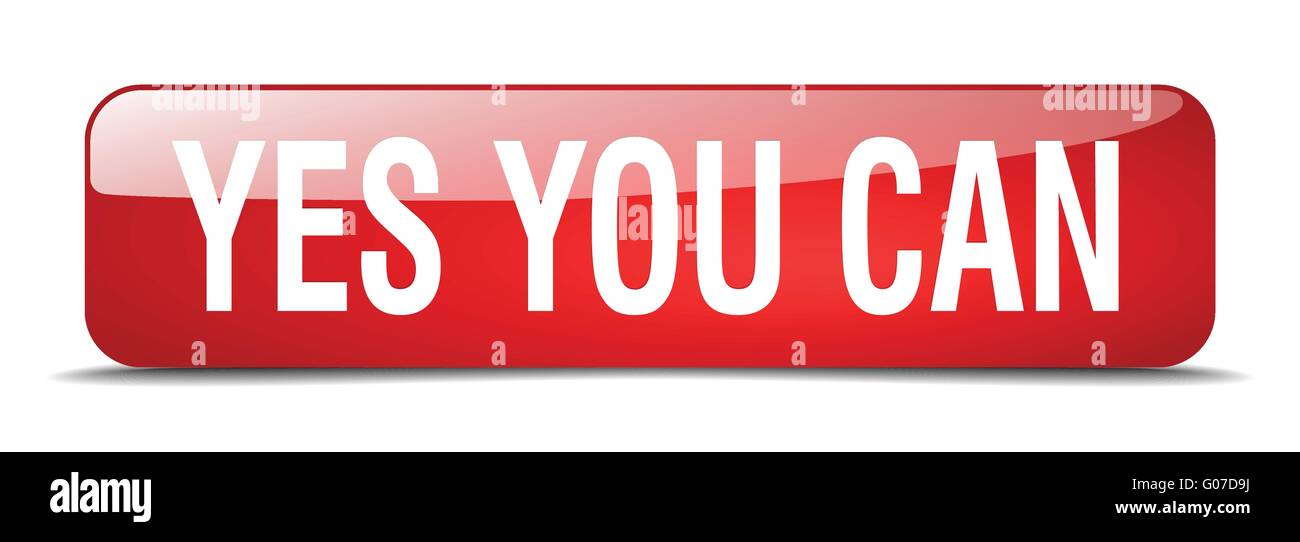 3d yes can button hi-res stock photography and images - Alamy