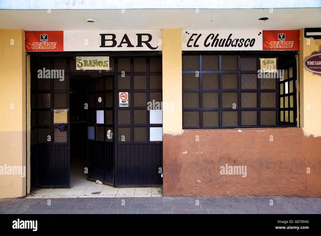 Bar entrance at Aguascalientes Mexico Stock Photo - Alamy