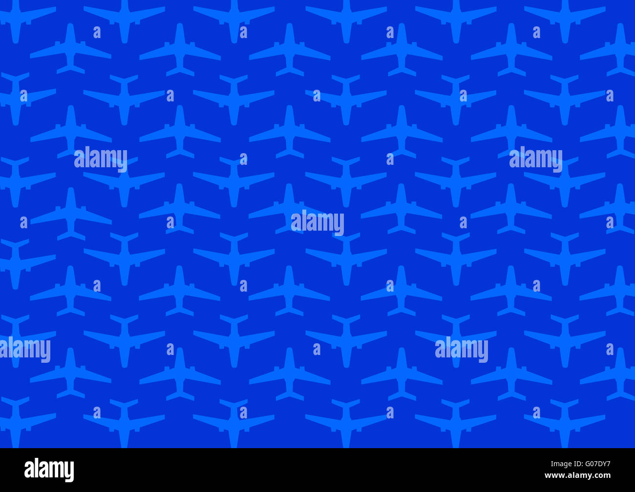 Blue repeating aircraft pattern background Stock Photo - Alamy