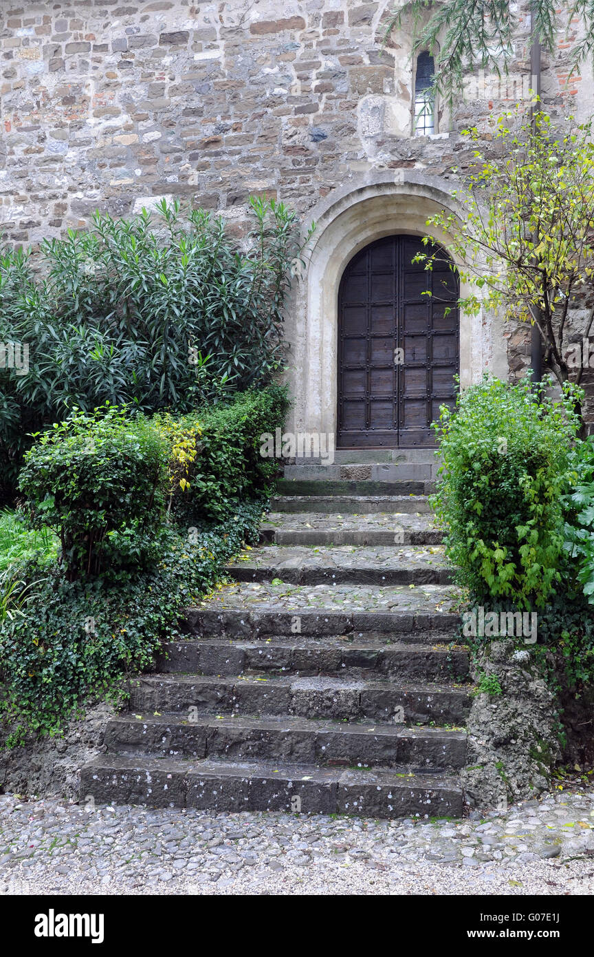In the Medieval Castle in the Fall Stock Photo - Alamy