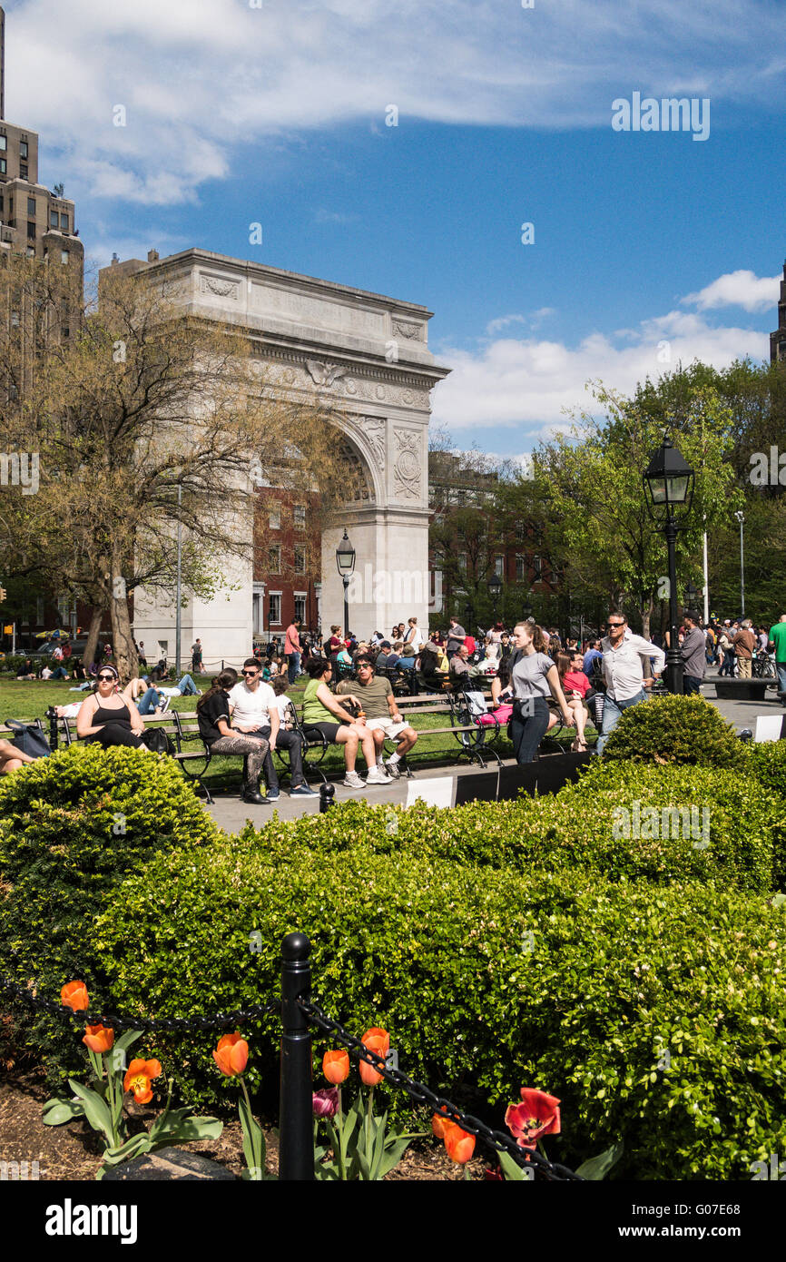 Washington square park conservancy hi-res stock photography and images ...