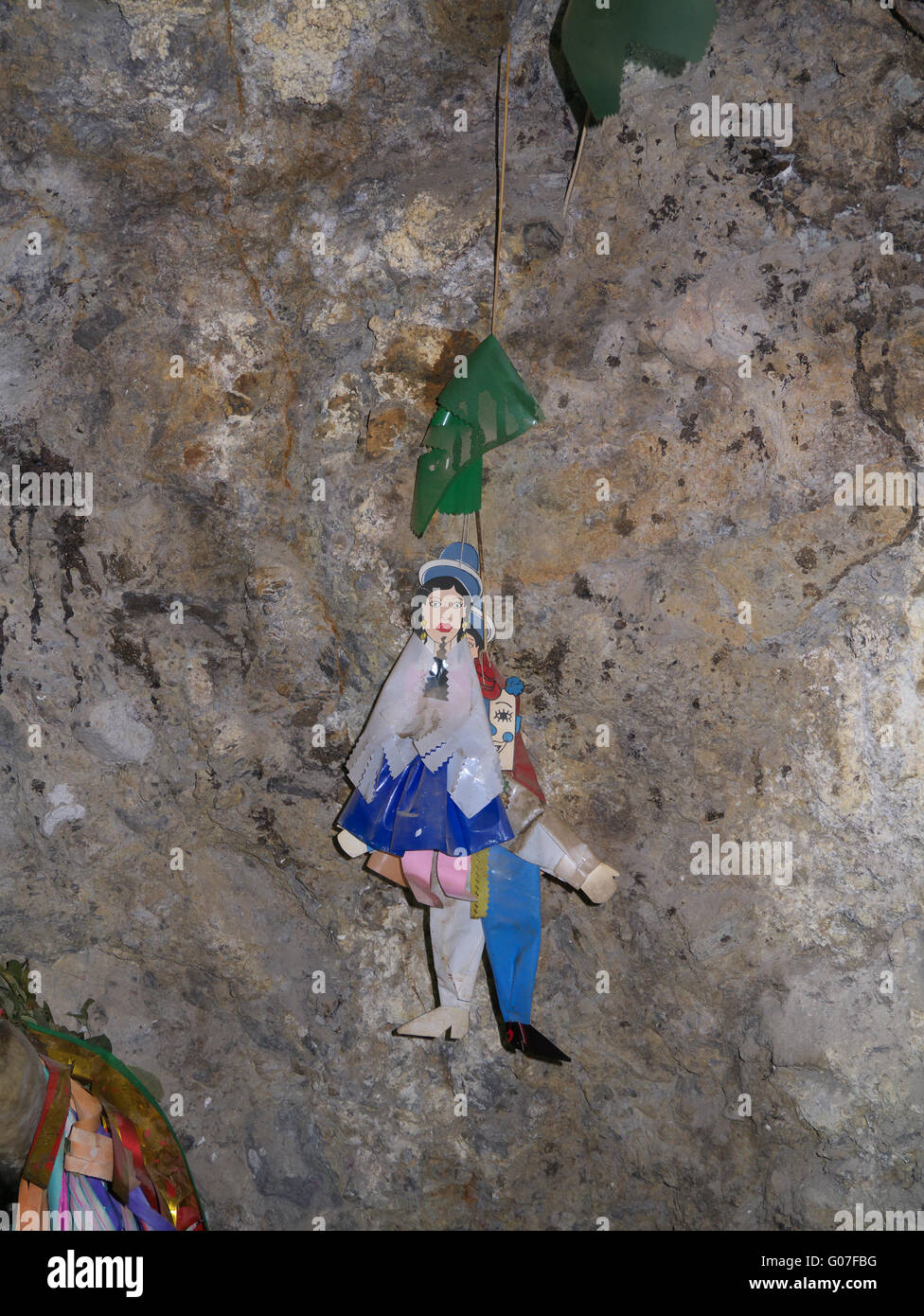 El Tio mining offering at Cerro Rico Potosi silver mountain Bolivia ...