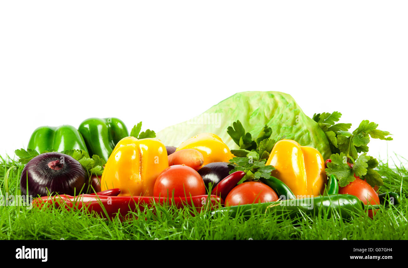 Healthy Eating. Seasonal organic raw vegetables Stock Photo - Alamy