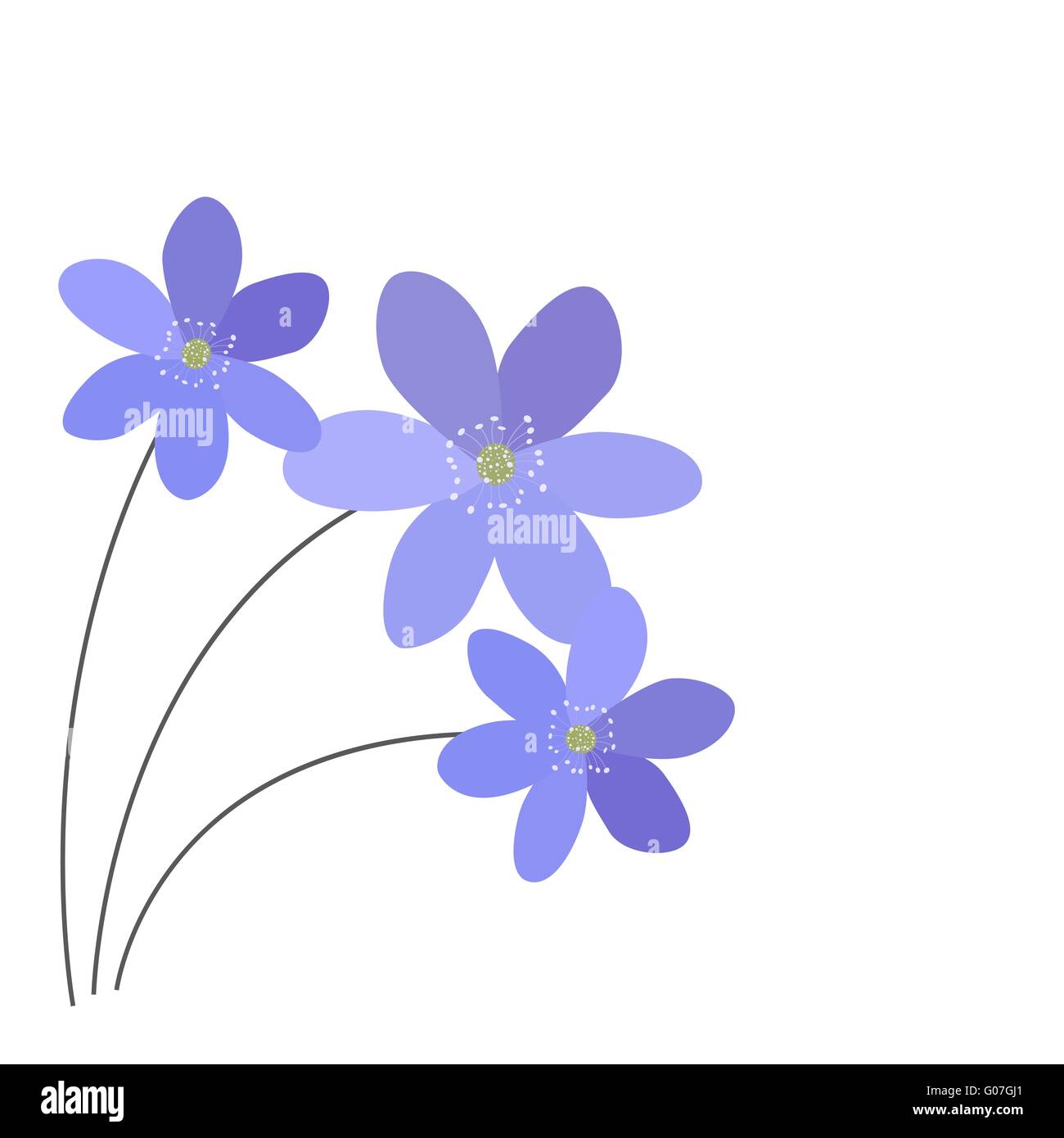 Simple Flower Abstract Background