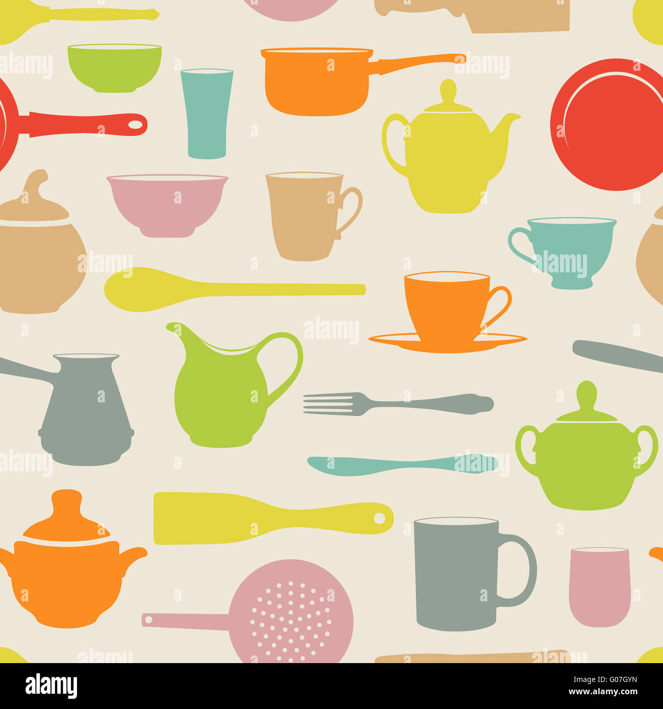 Kitchen pan seamless hi-res stock photography and images - Alamy