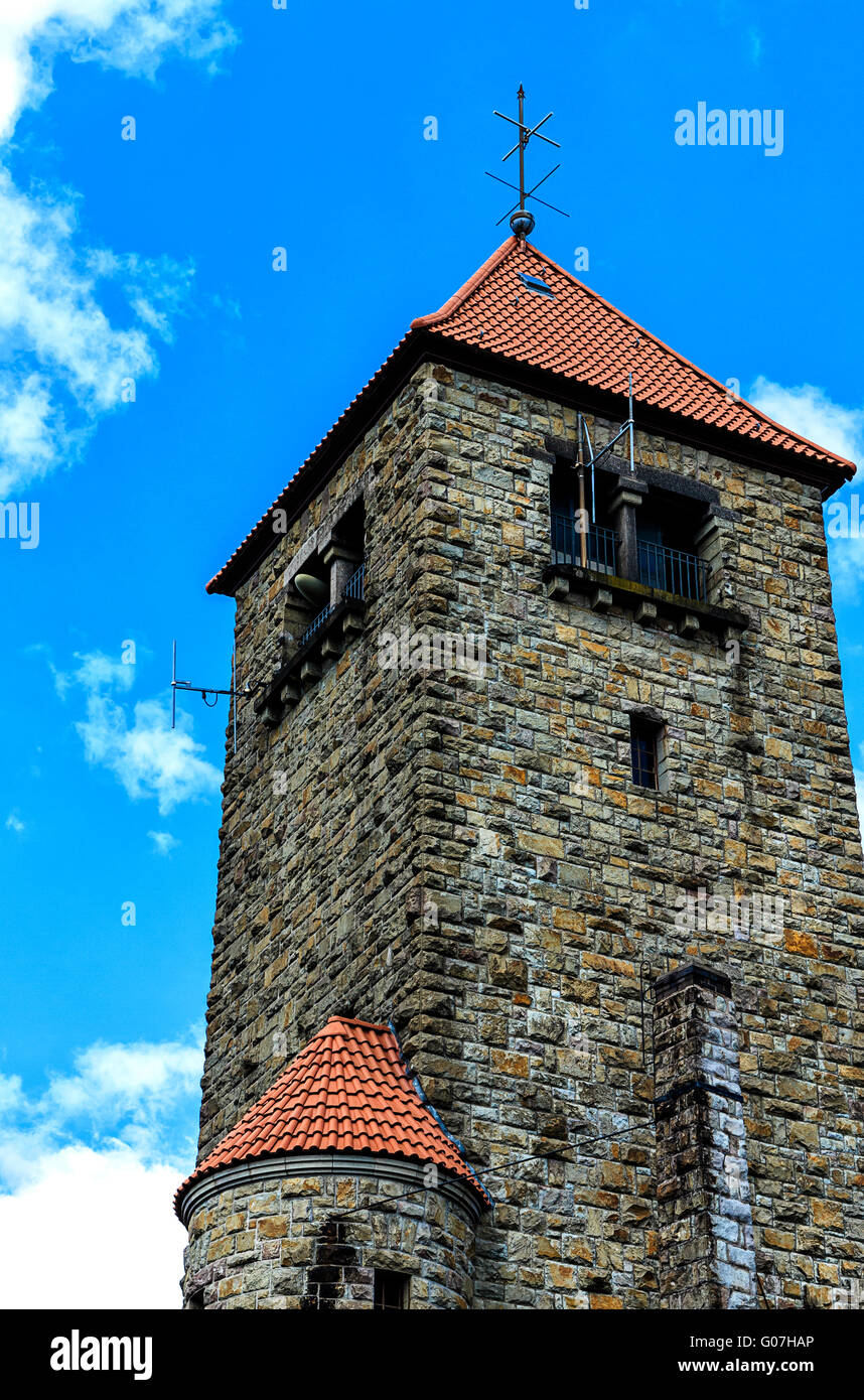 The Fortress Wachenburg in historical town Weinheim, Germany Stock ...