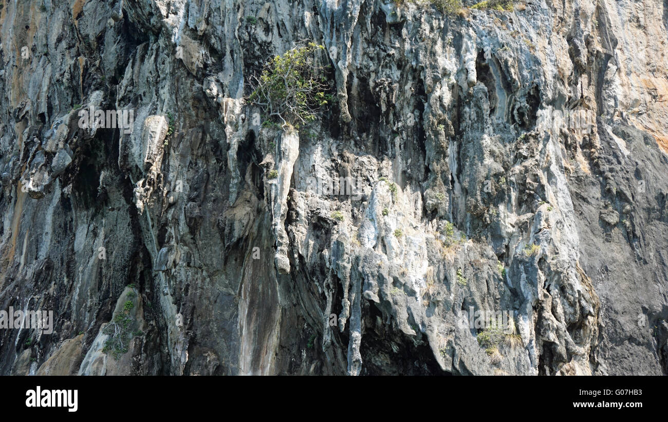 limestone rocks at thailands coast on ko lanta Stock Photo - Alamy