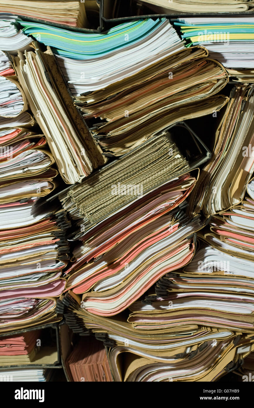 Stack of documents and papers Stock Photo - Alamy