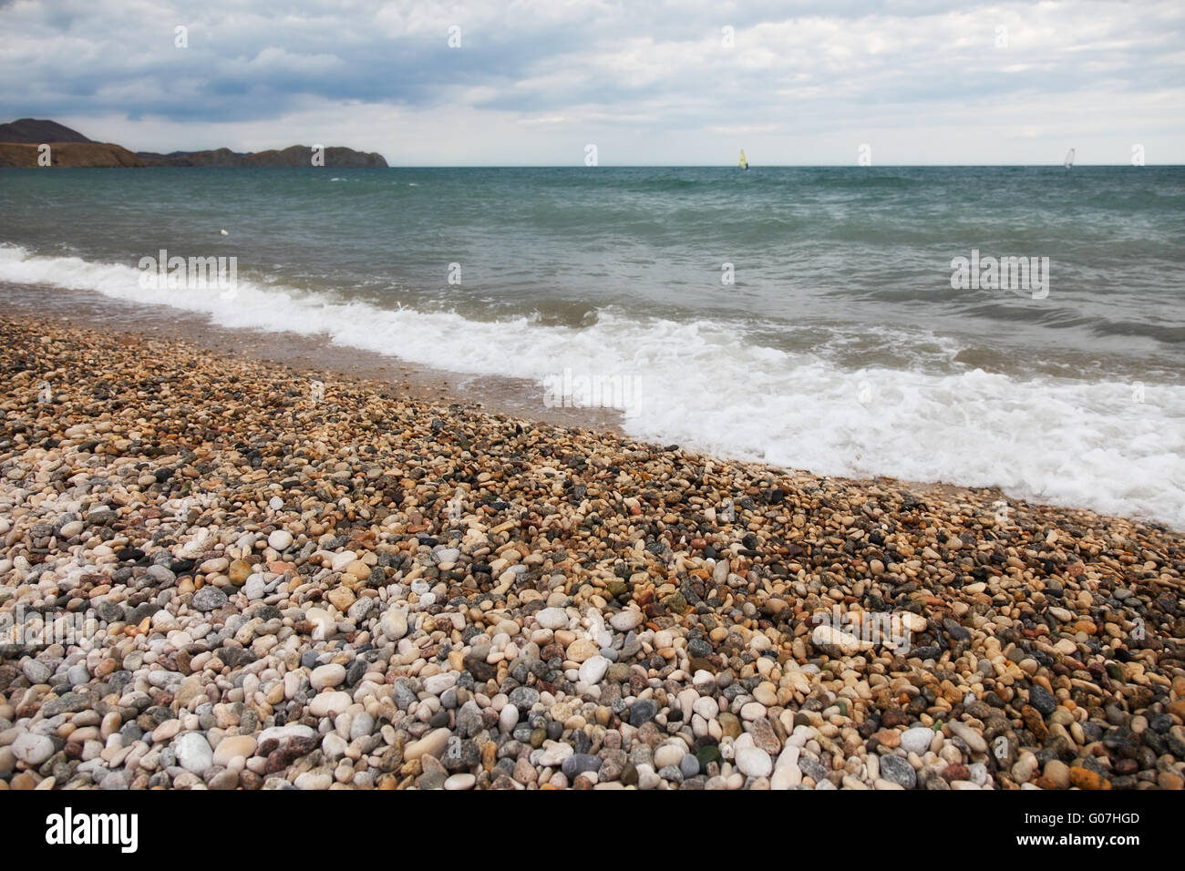 sea landscape background. Black Sea. Counrty Ukraine Stock Photo - Alamy