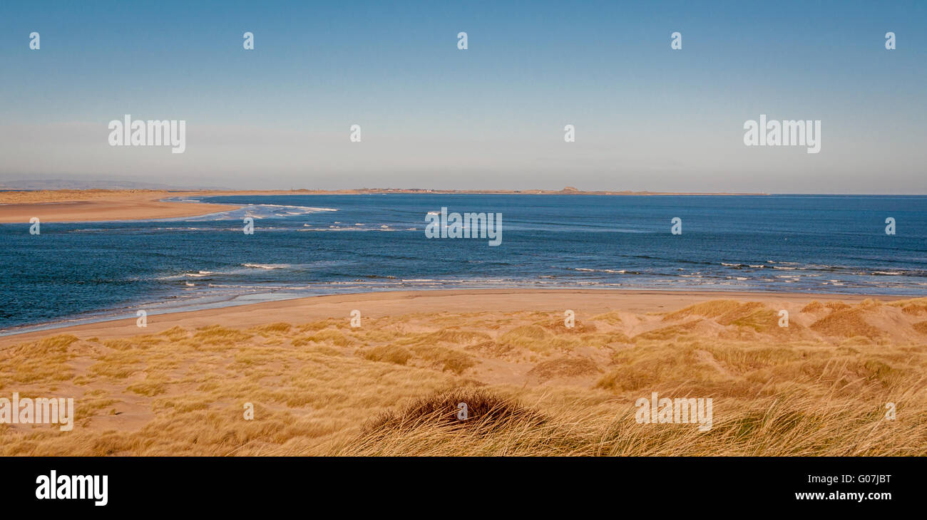 The foreshore of budle bay northumberland hi-res stock photography and ...