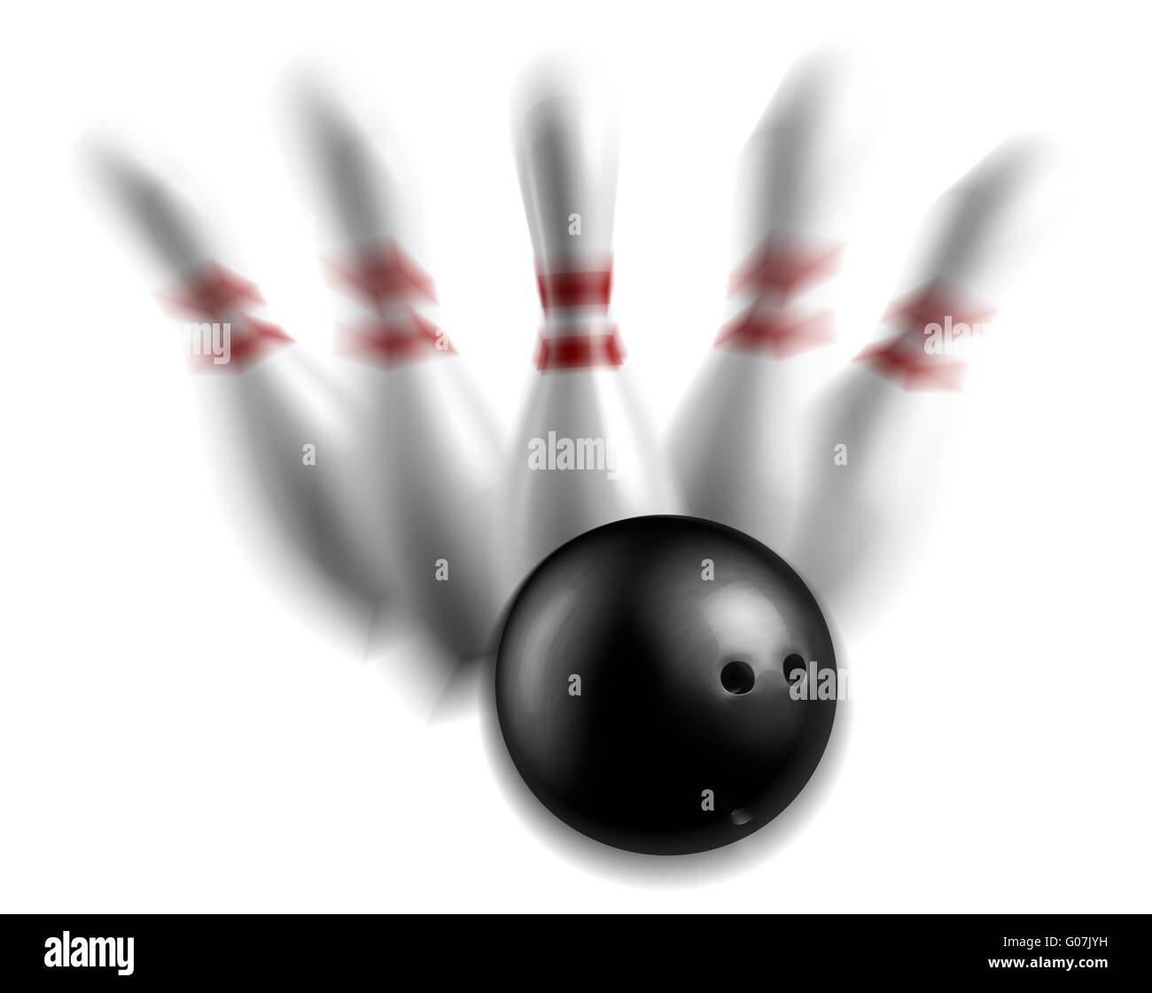 Bowling pins strike hi-res stock photography and images - Alamy